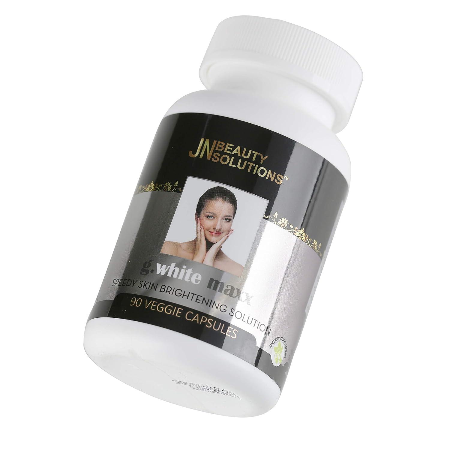 G.White MAXX Skin Brightening Supplement with Glutathione, Vitamin C ...