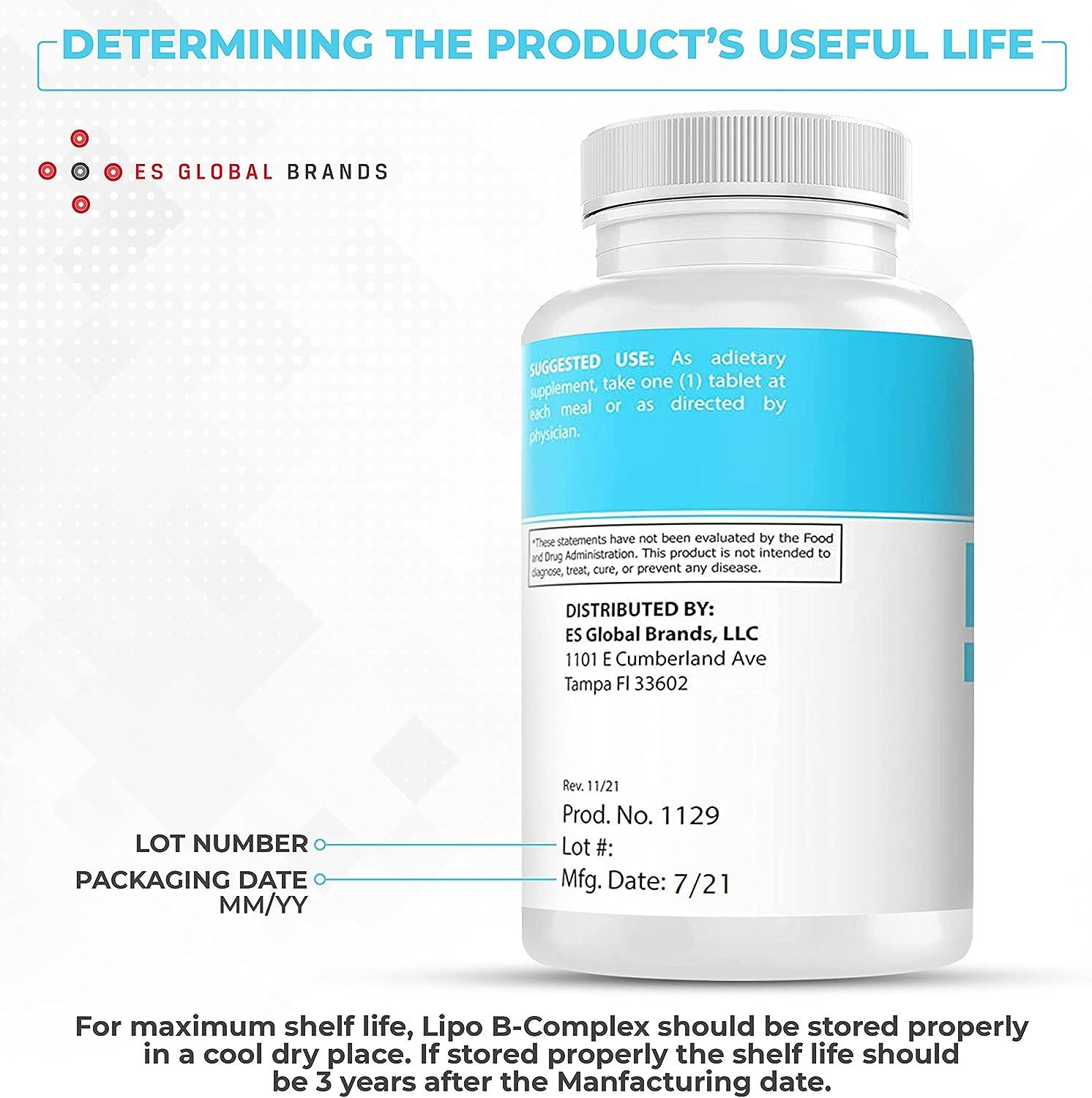 Lipo B-Complex Lipo BC (60 Tablets) by Legere Pharmaceuticals - Natural ...