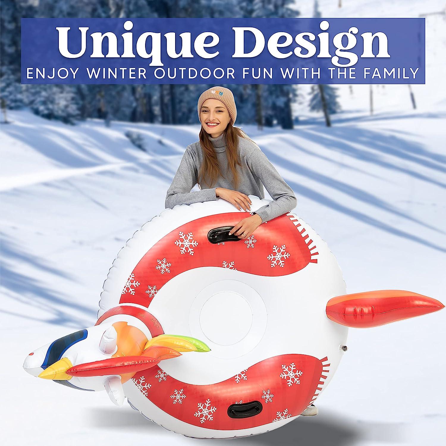 JOYIN 47 Inflatable Snow Tube for Kids and Adults - Heavy-Duty Unicorn ...