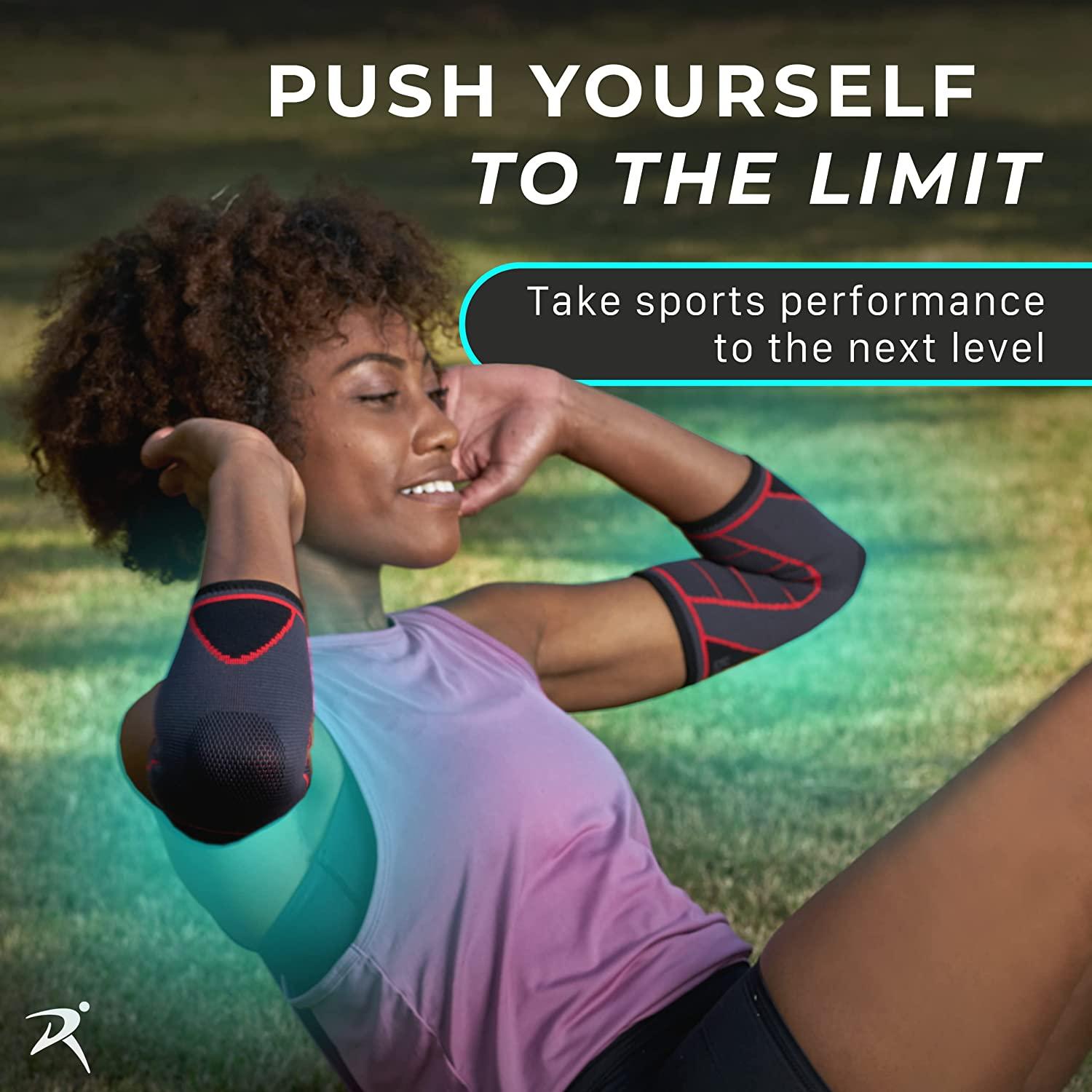 Rymora Fitness Elbow Brace - Compression Support Sleeve for Tendonitis ...