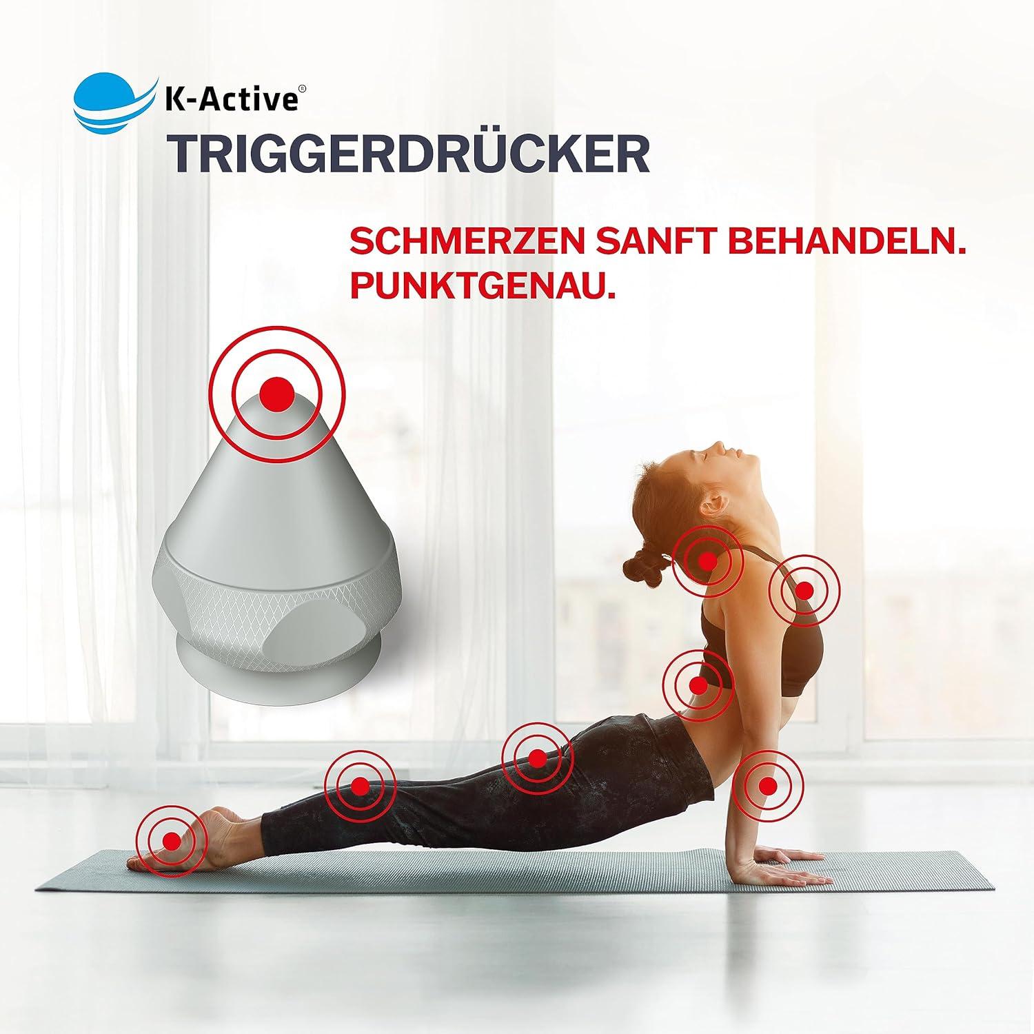 K-Active Trigger Press | Suction Cup Trigger Point Massage Tool with ...