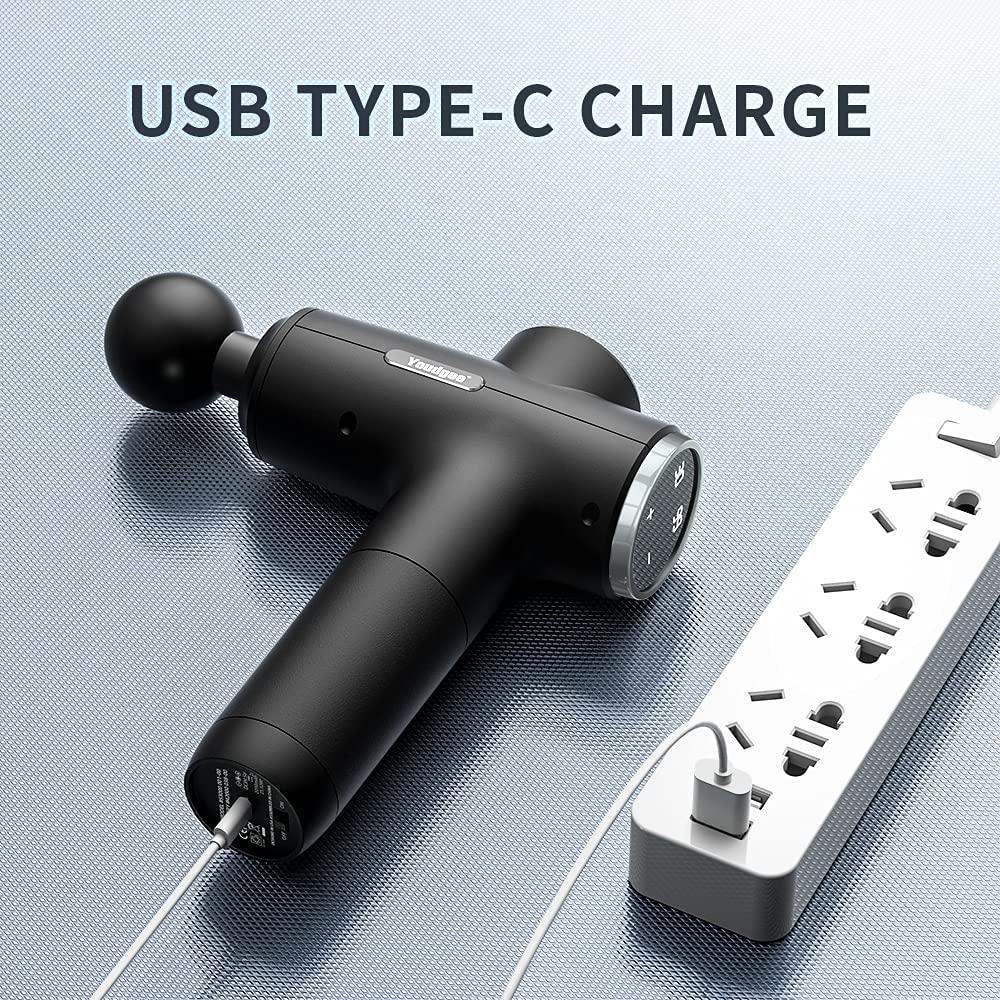 Youdgee Deep Tissue Massage Gun for Pain Relief - 30 Speed Levels ...