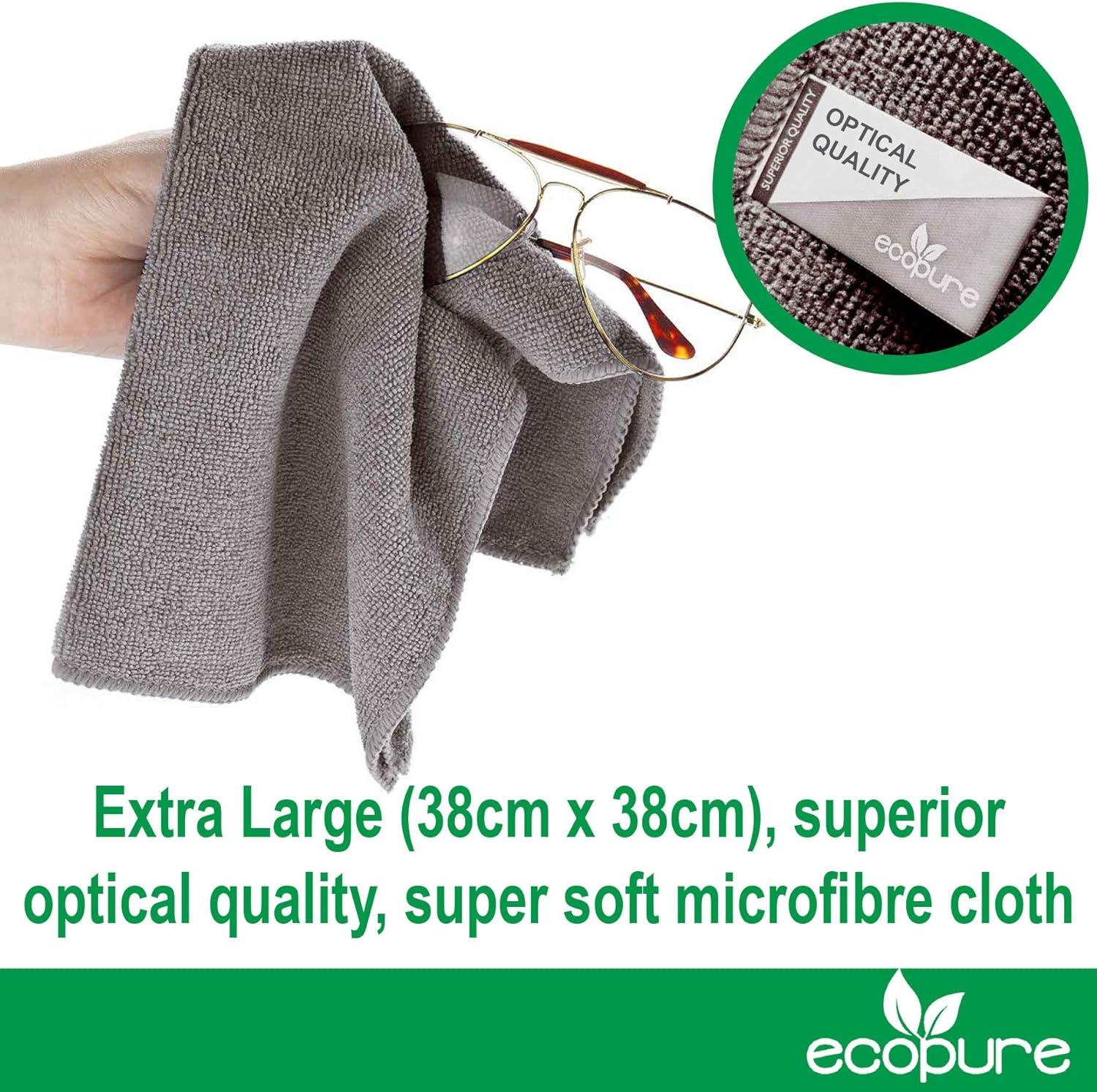 Natural Glasses & Lens Cleaning Kit - 150ml | Removes Dust, Dirt, Marks ...