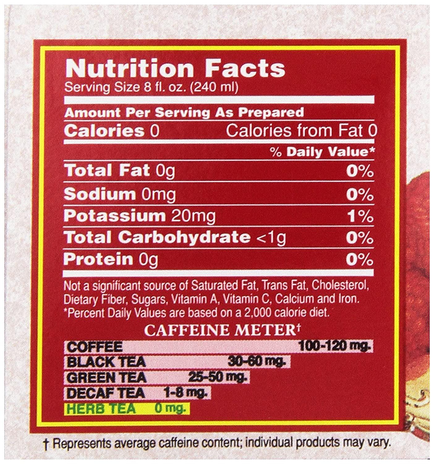 Bigelow Red Raspberry Tea - 20 Counts | Delicious Herbal Blend | Buy ...