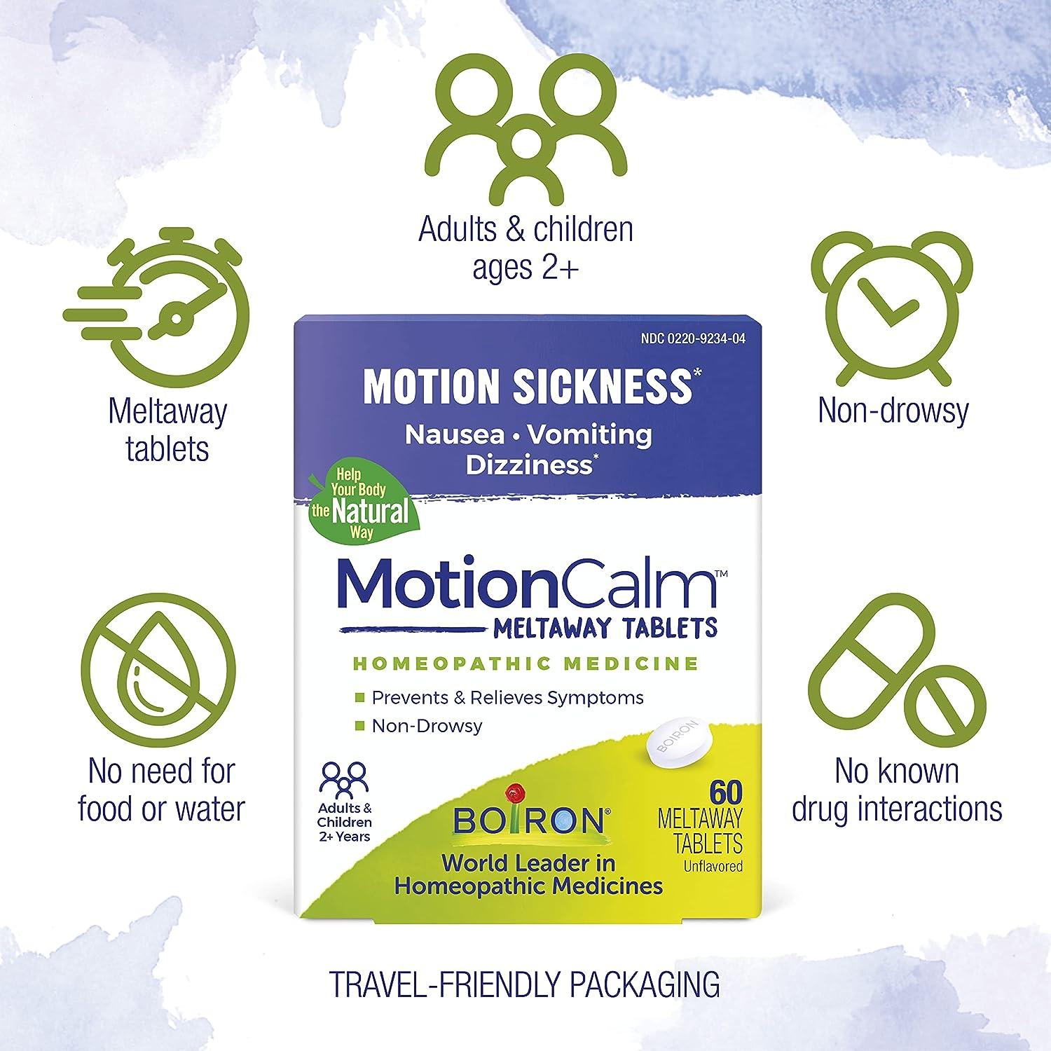 Boiron MotionCalm Relief for Nausea, Vomiting, Dizziness | Non-Drowsy ... Boiron MotionCalm Relief for Nausea, Vomiting, Dizziness | Non-Drowsy ...