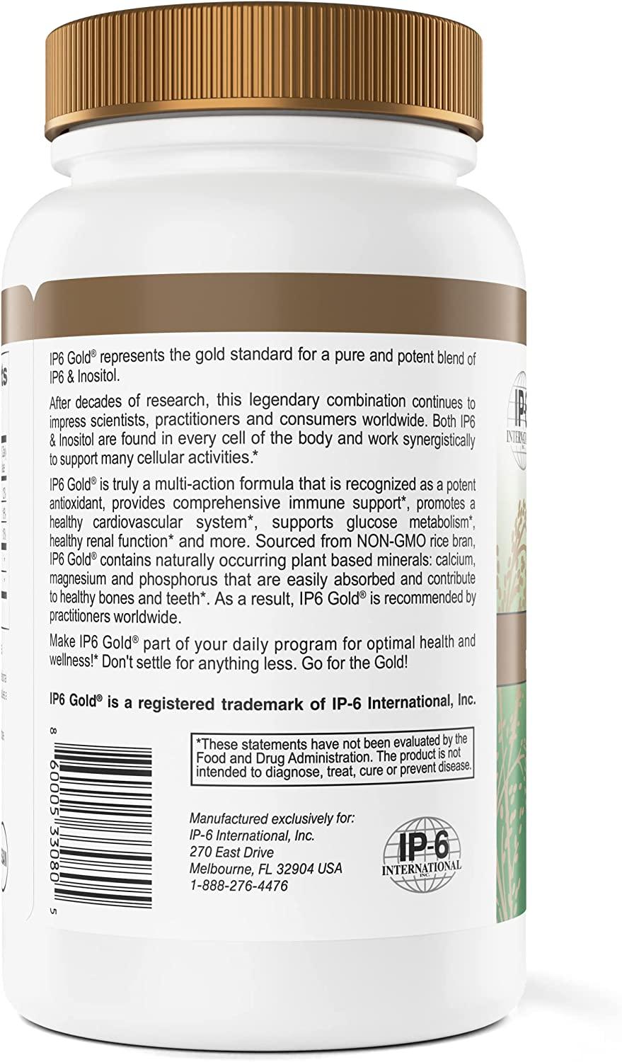 IP-6 Gold Immune Support - 120 Vegetarian Capsules for Enhanced Defense ...