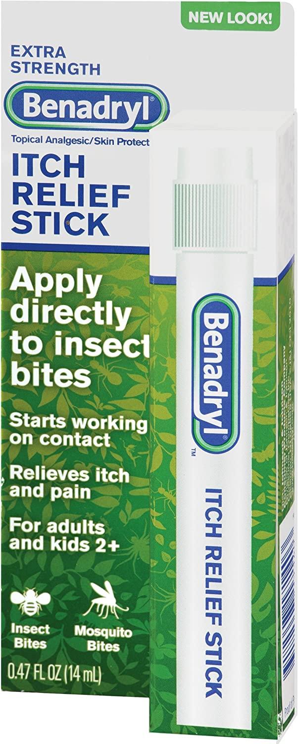 Benadryl Extra Strength Itch Relief Stick 6 Count 0.47 Fl Oz - Pack of 6 | Fast Relief | Buy Now ...