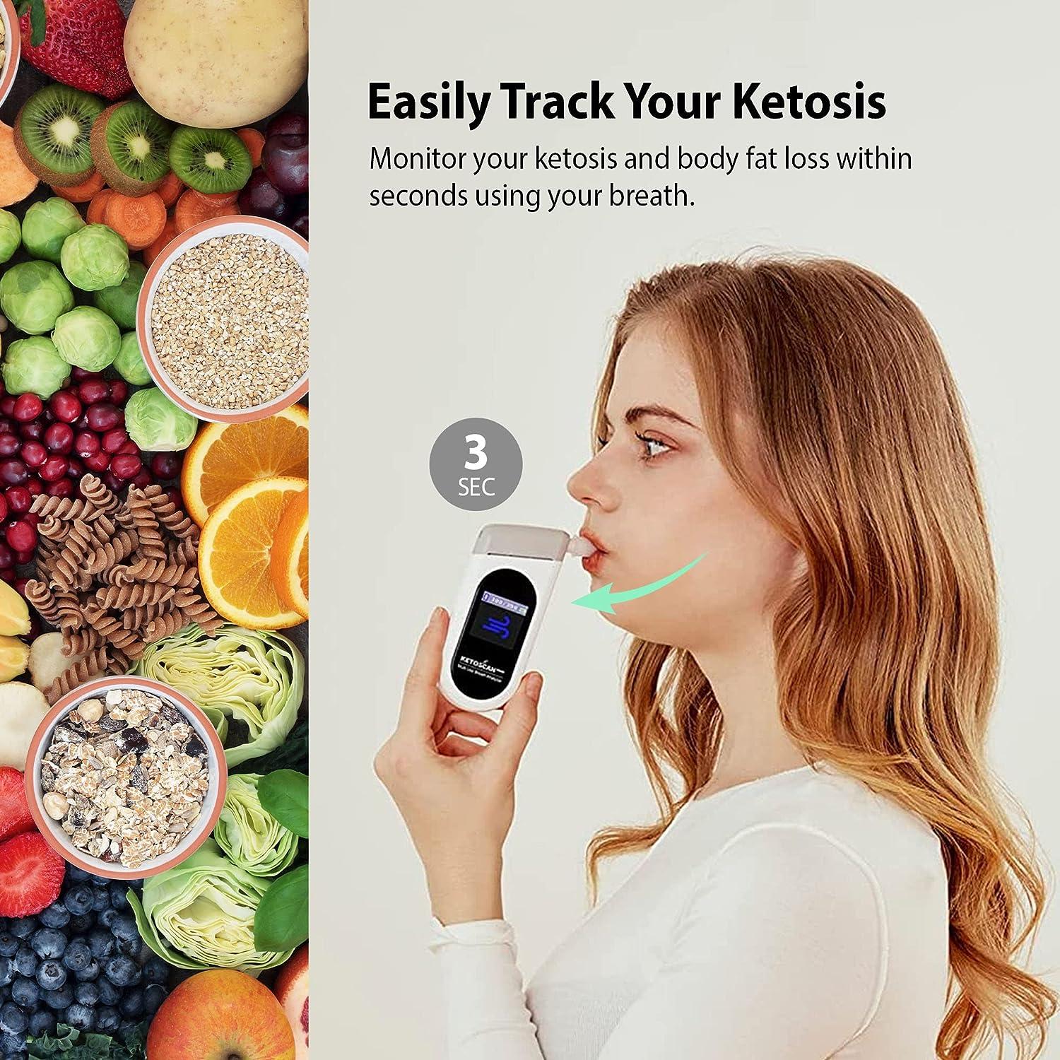 KETOSCAN Smart Breath Ketone Meter | Monitor Fat Metabolism Level ...