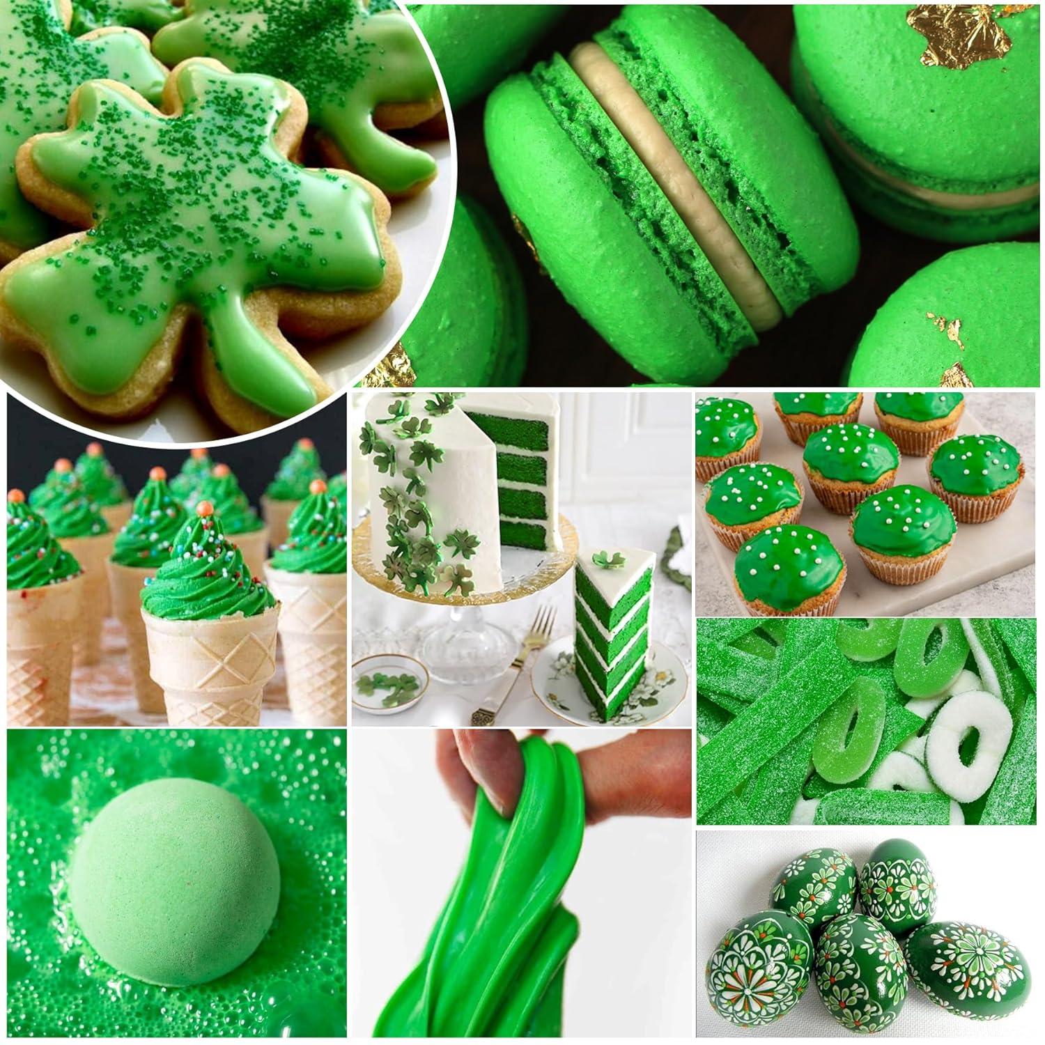 Green Liquid Food Coloring - 160ml Sugar-Free Concentrated Color for ...