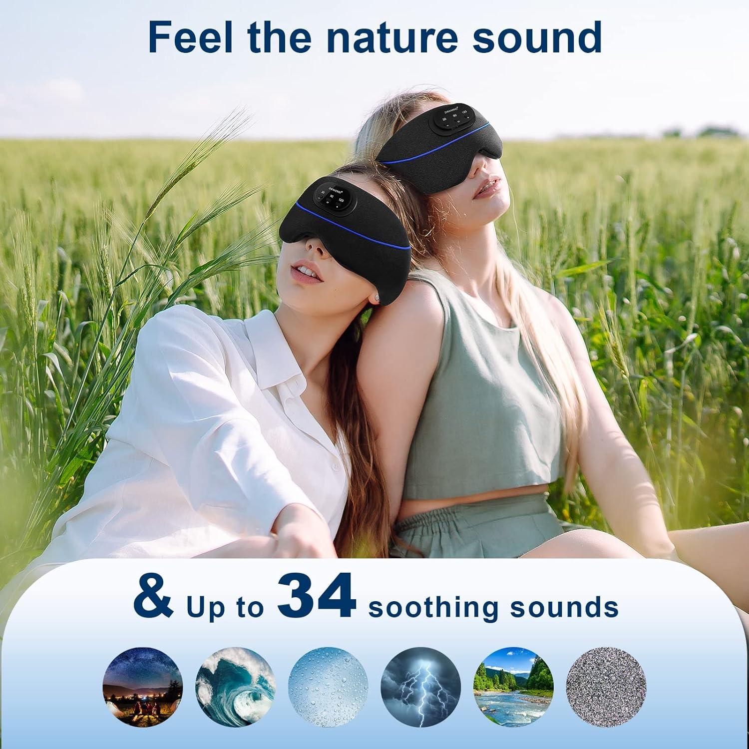 Steam Eye Mask & White Noise Sleep Mask with Sleep Headphones | Buy Now ...