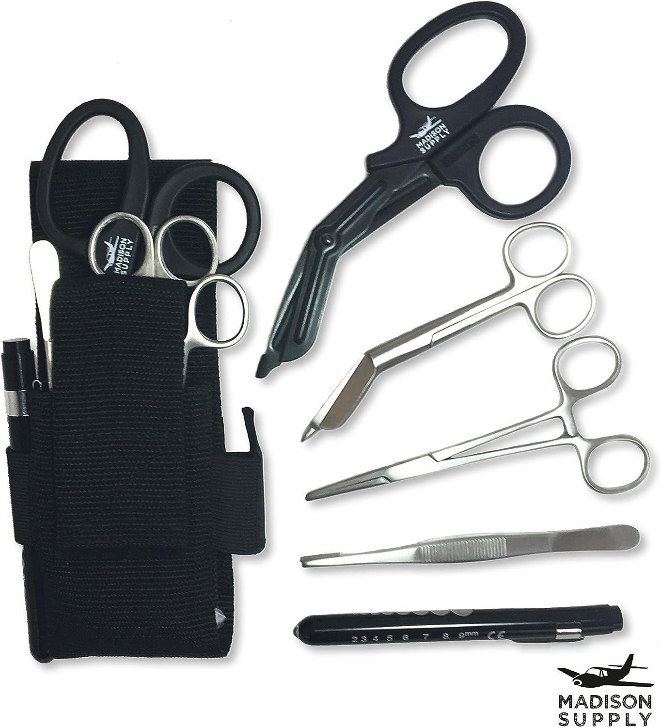 Madison Supply EMT First Responder Medical Tool Kit - Premium First Aid ...