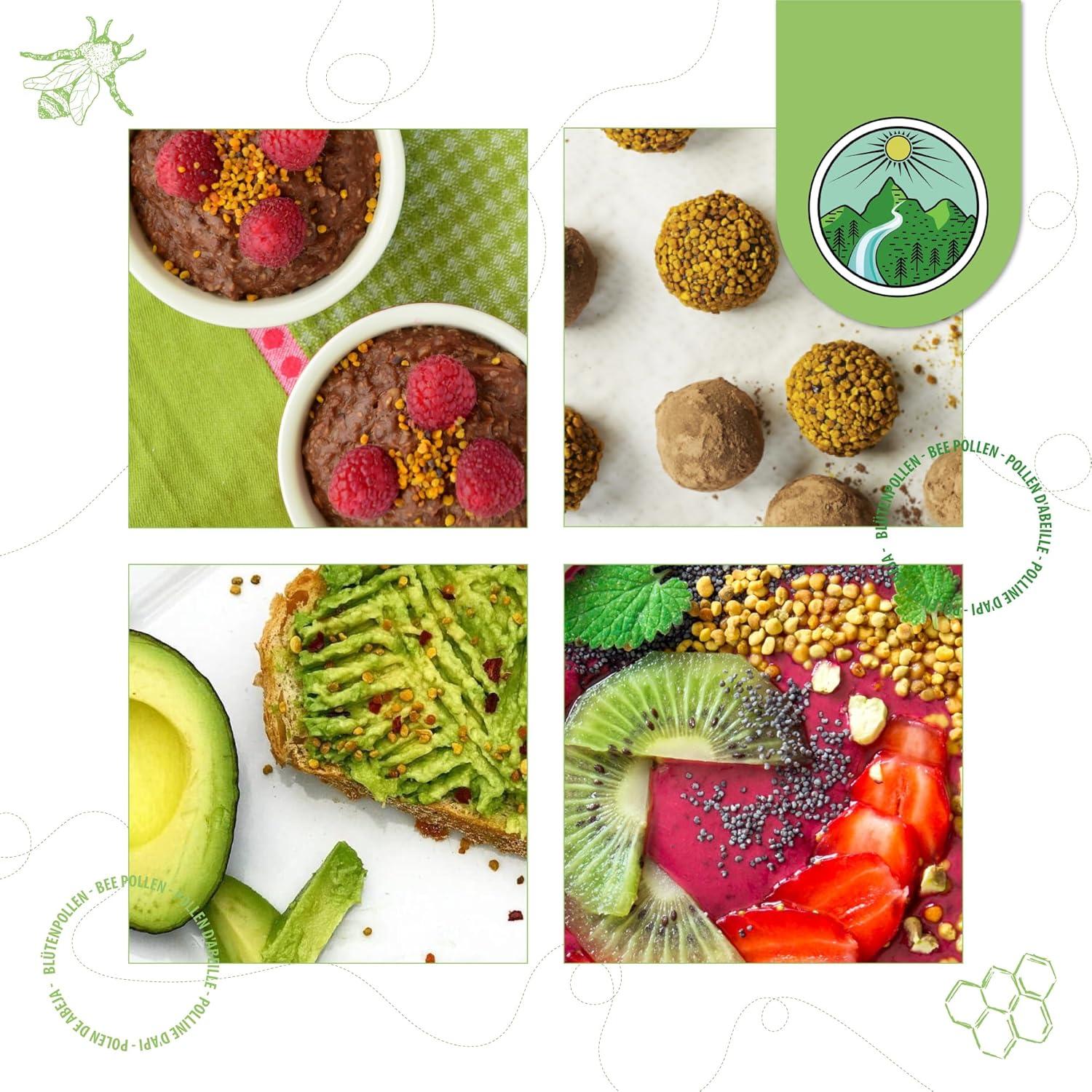 Organic Flower Pollen 250g - Natural Bee Pollen Dried & Additive-Free ...