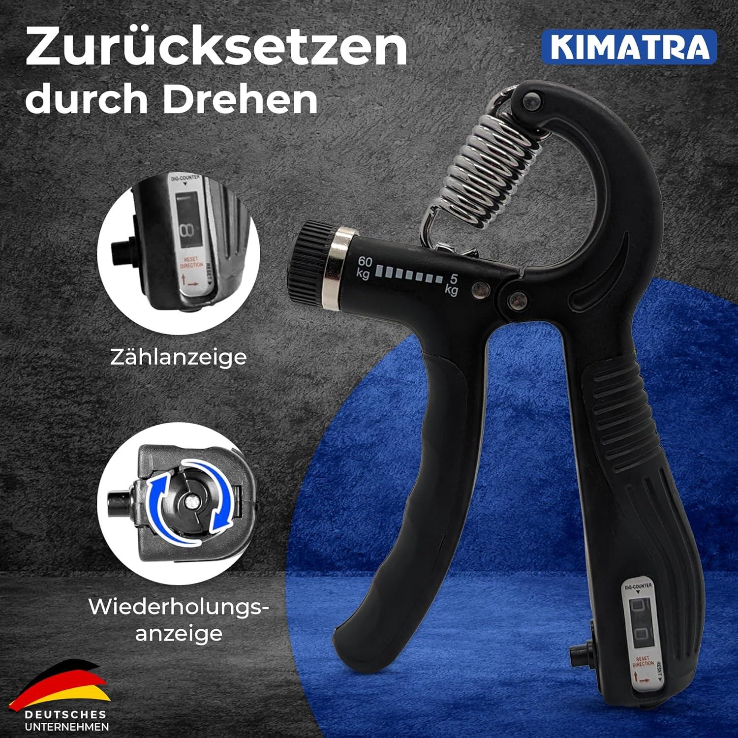 Kimatra 2-Part Handle Force Train Pack | 5kg to 60kg Hand Trainer Set ...