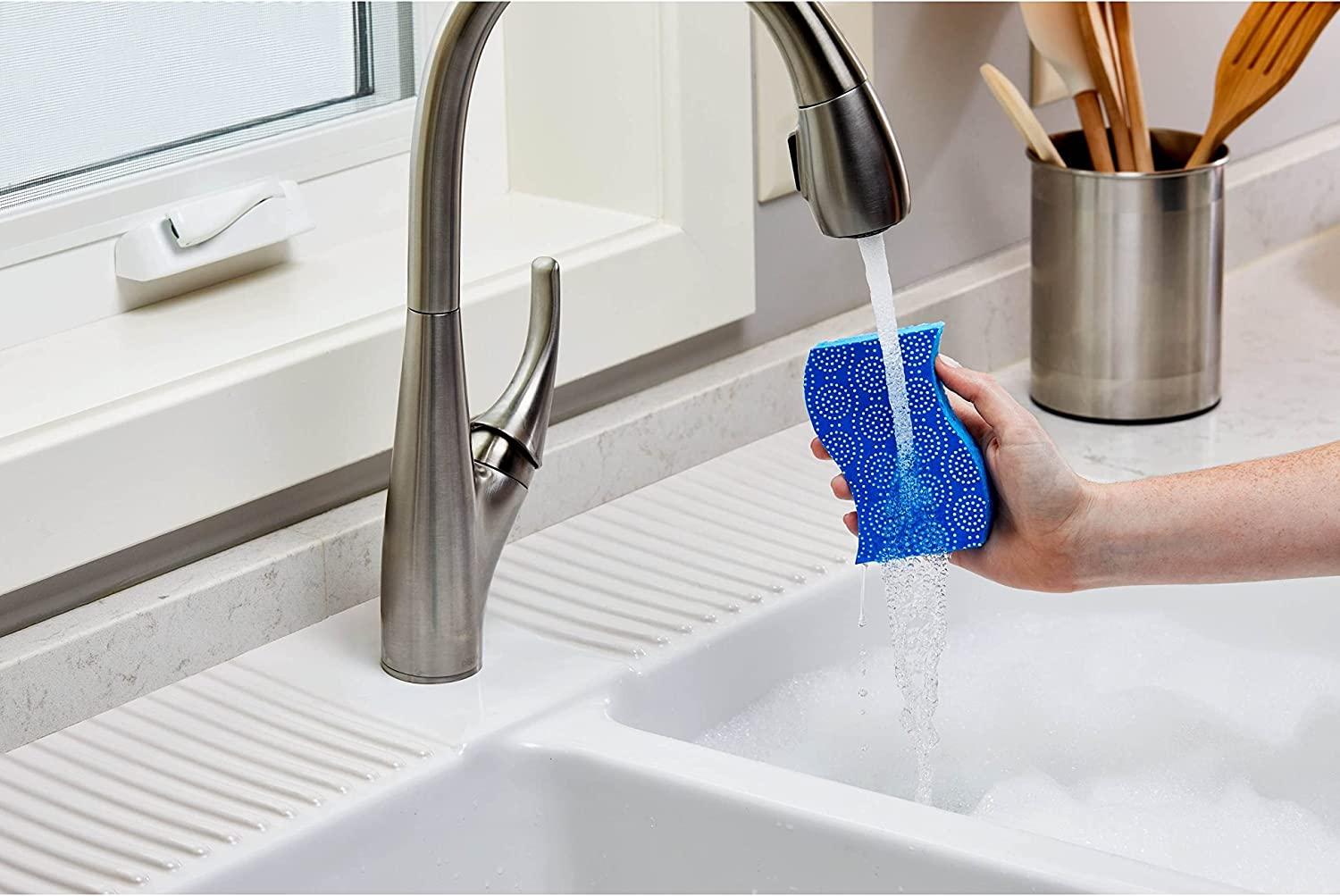 Scotch-Brite Scrub Dots Non-Scratch Scrub Sponge - Pack of 3 | Ideal ...