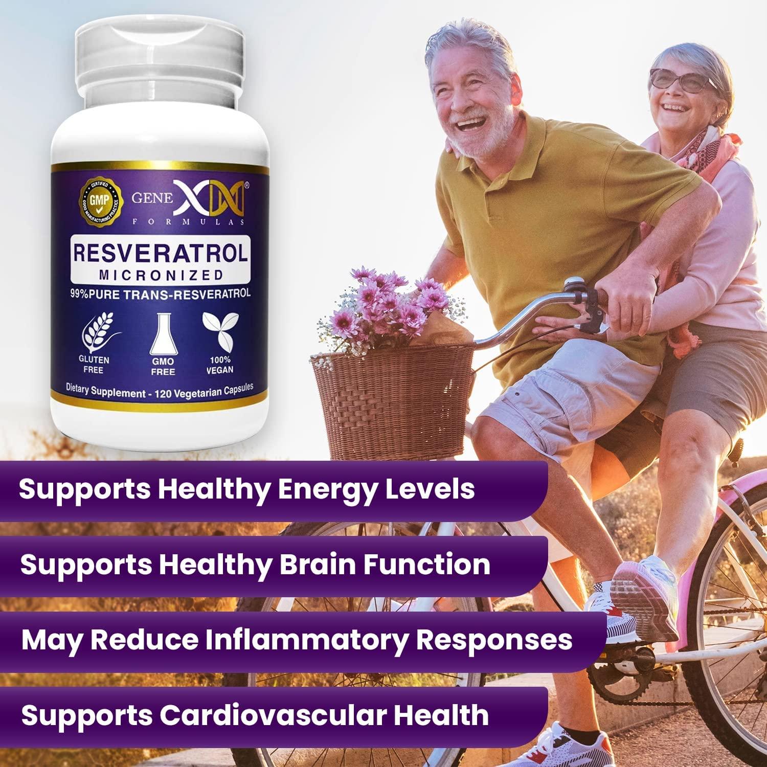 GENEX 99% Micronized Trans-Resveratrol 1000mg with BioPerine | Pure ...