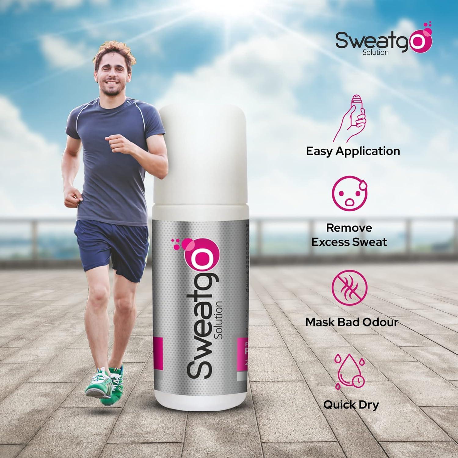 Sweat Go Roll-On - (2 Oz/60ml) /Antiperspirant Deodorant for Man ...