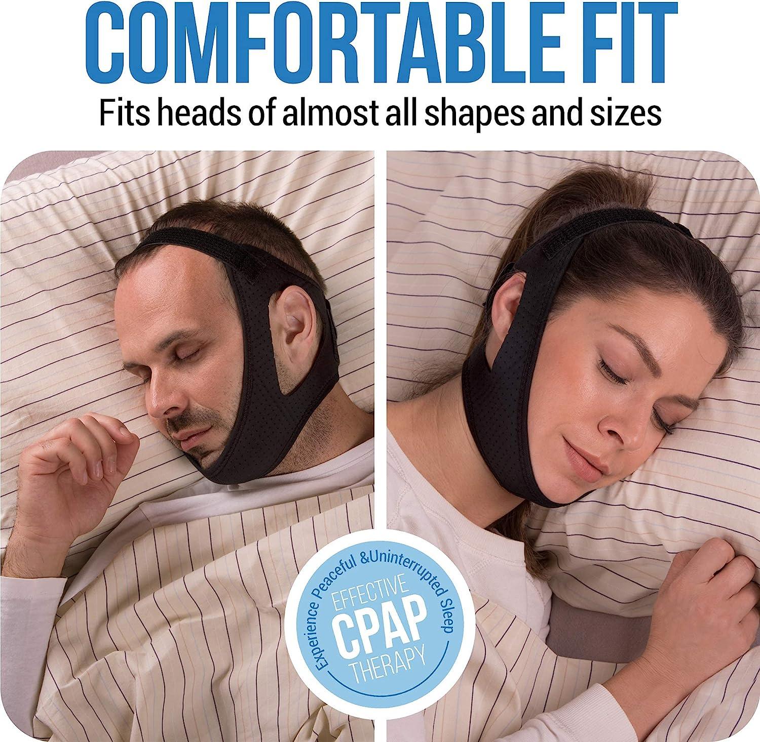 AVEELA Anti Snoring Chin Strap for CPAP Users - Medium Size ...