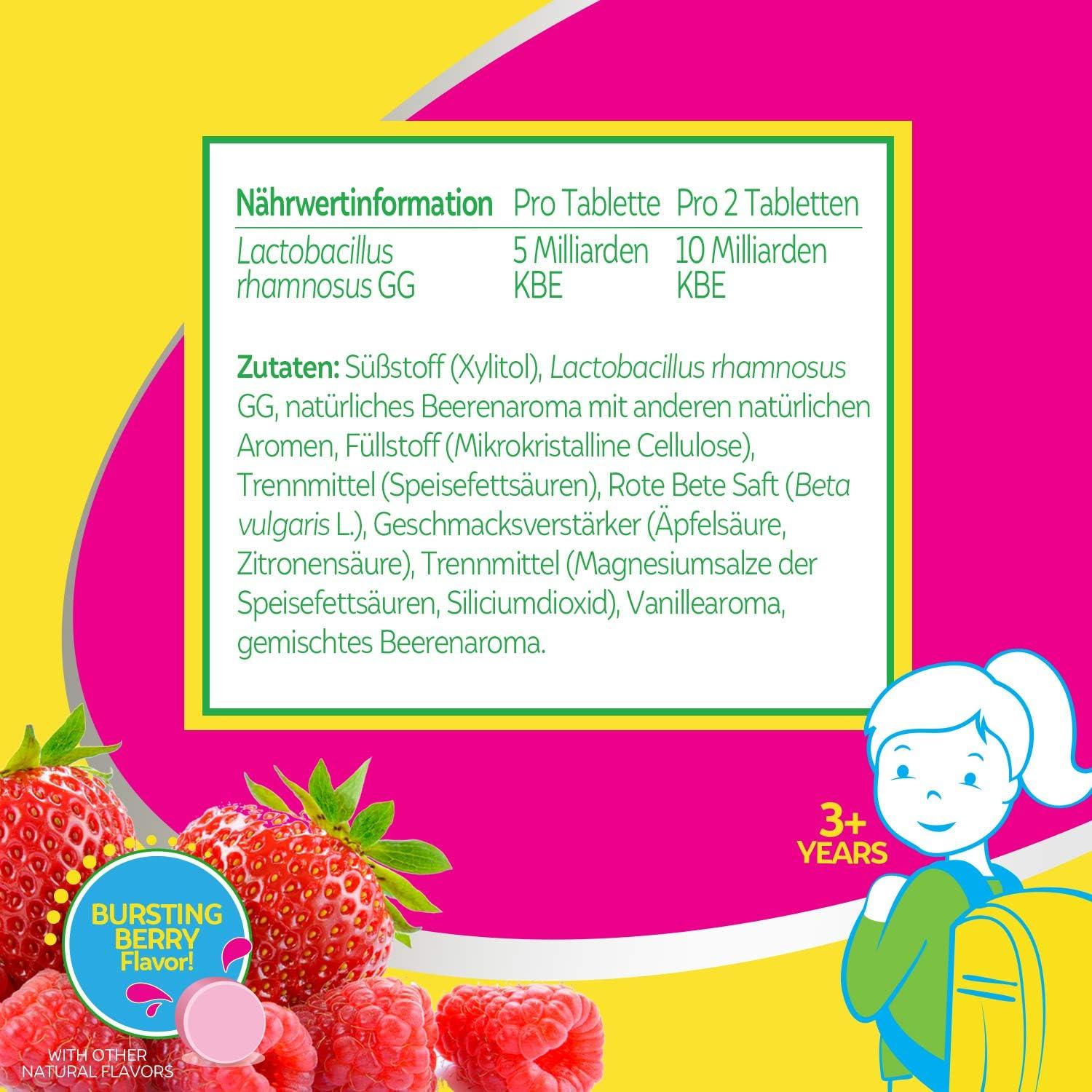 Cultural Kids Daily Chewing Tablets | 30 Vegan Tablets with 5 Billion ...