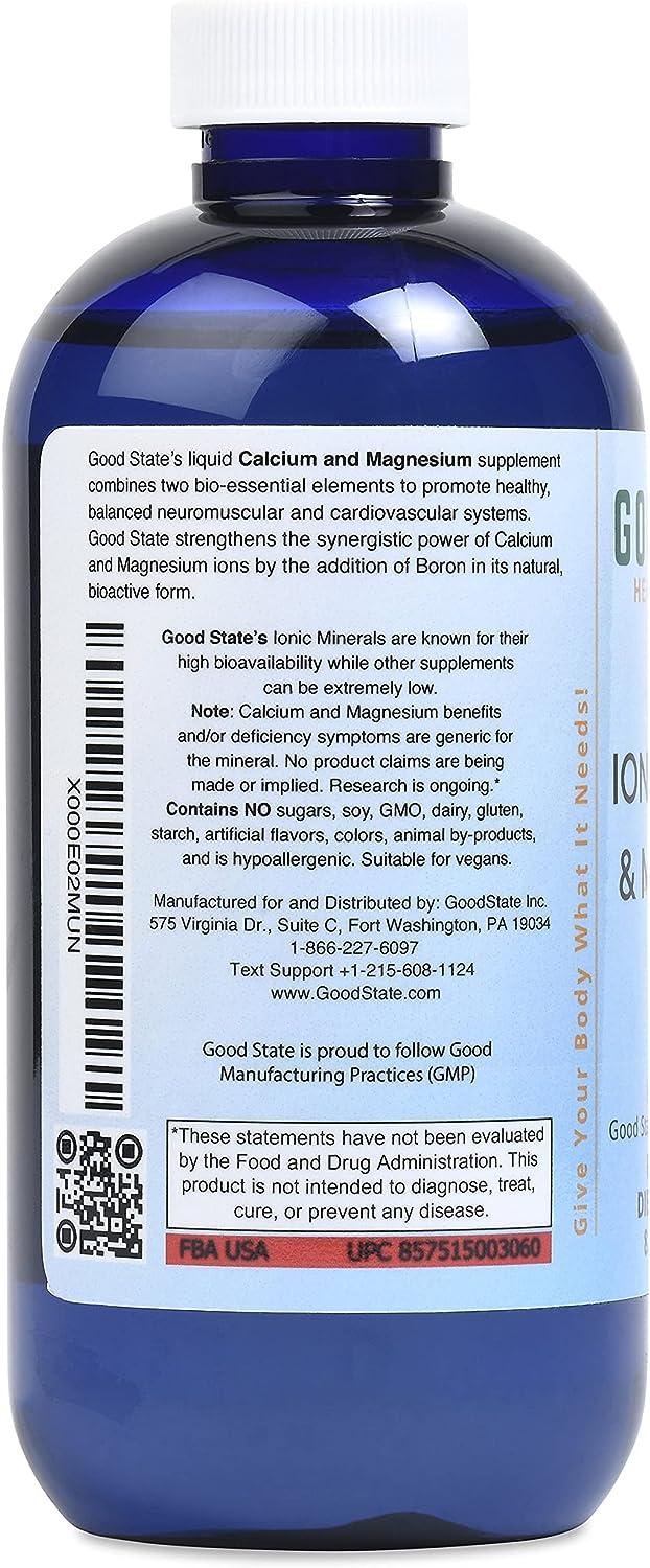 Good State Liquid Ionic Calcium and Magnesium Supplement - 72mg Calcium ...