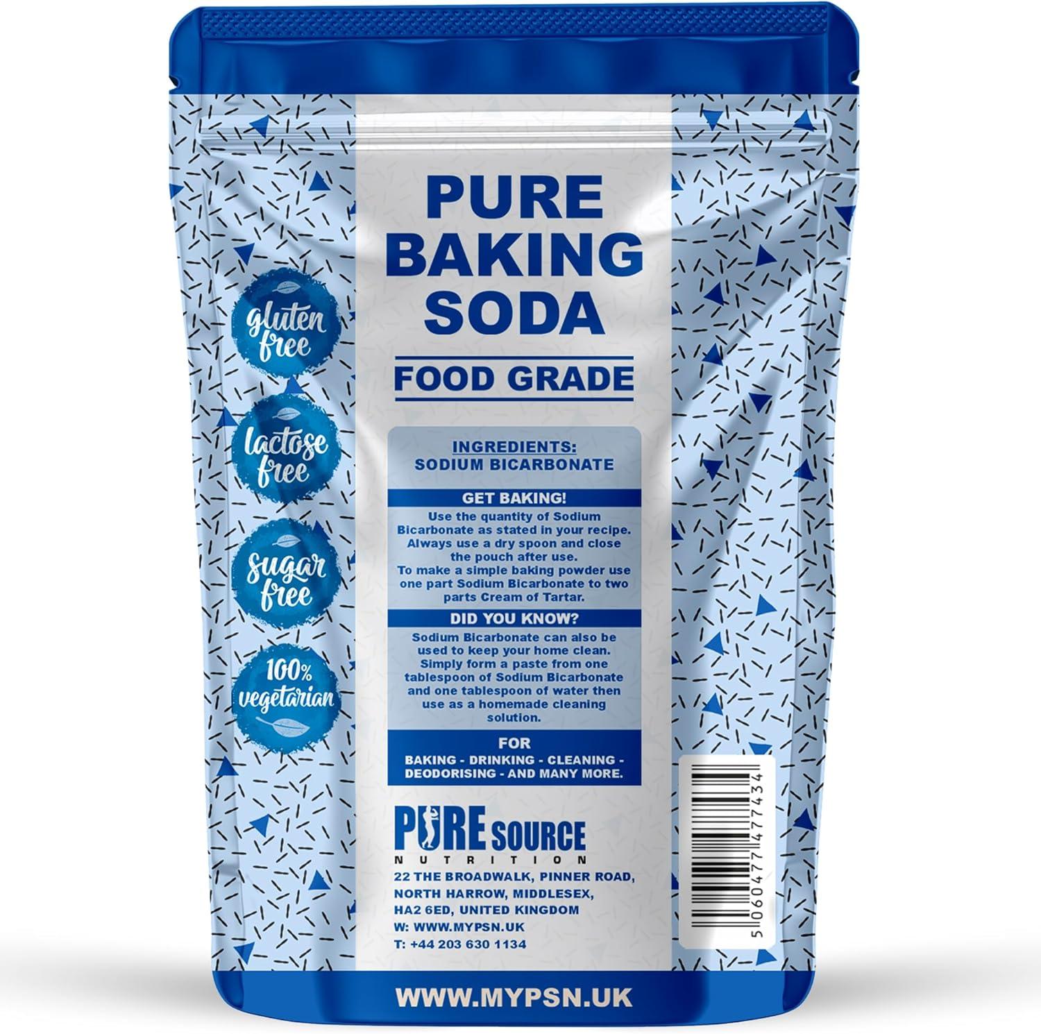 1KG Vegan Pure Baking Soda | Food Grade Sodium Bicarbonate for Cooking ...