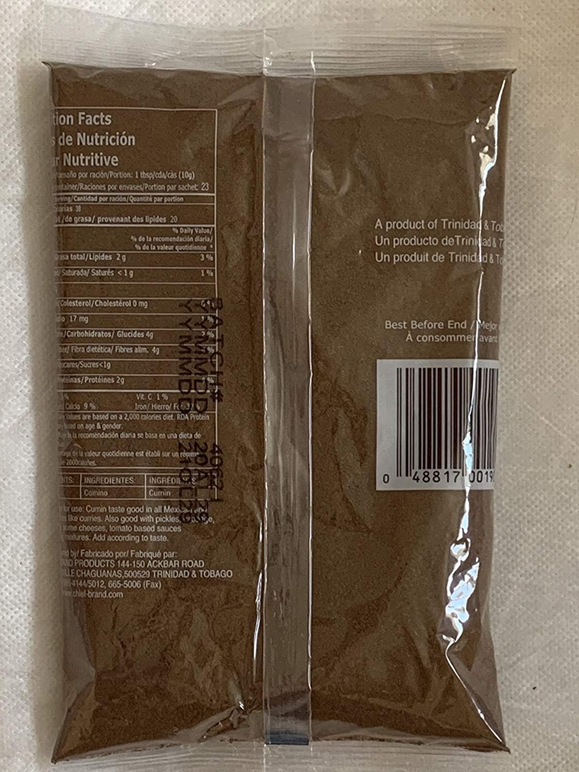 Chief Roasted Geera Ground Cumin Seeds 230g - Authentic Flavor in 8.1 ...