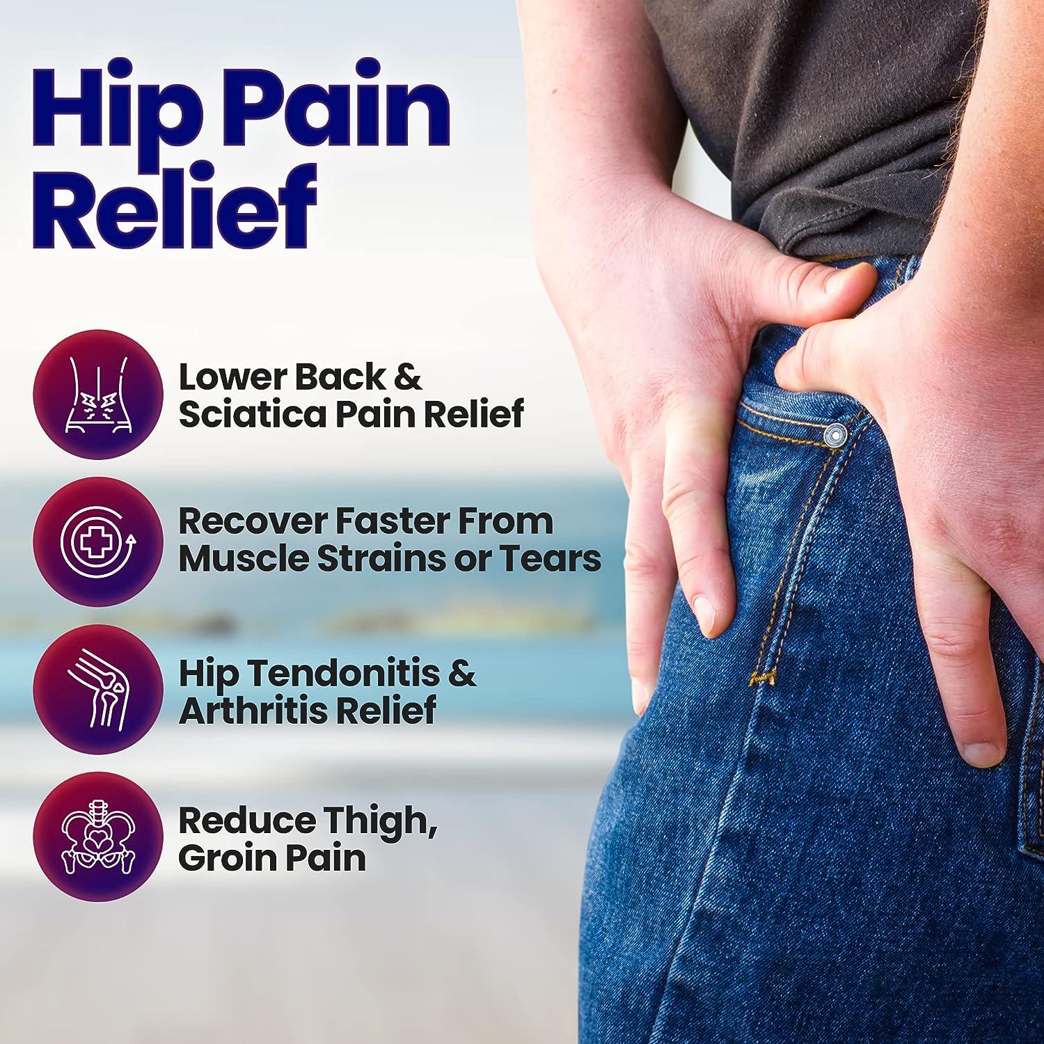 Plus Size Hip Brace Thigh Compression Sleeve for Pain Relief - XL Right ...