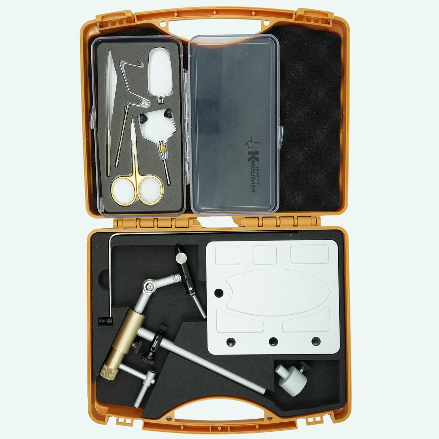 Kingfisher Fly Fishing Clarkfork Fly Tying Vise Kit - Complete Tool Set ...