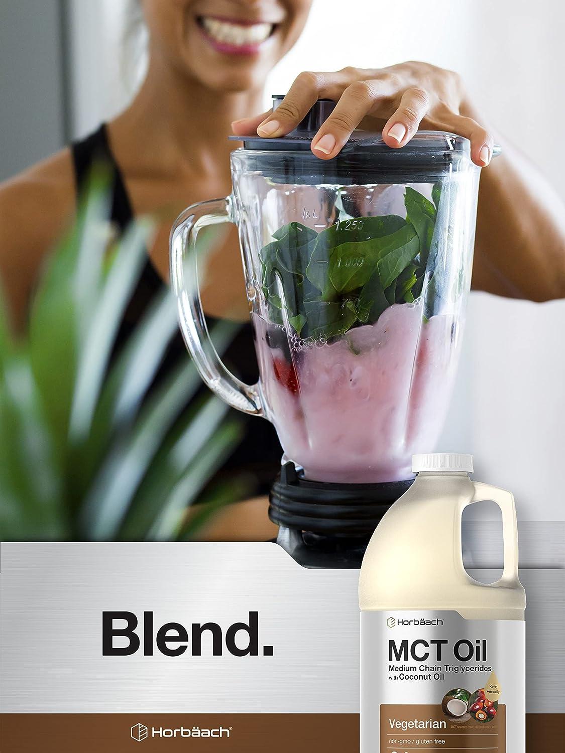 MCT Oil 64 oz - 100% Pure Blend for Coffee, Tea, Juice & Liquids - Keto ...