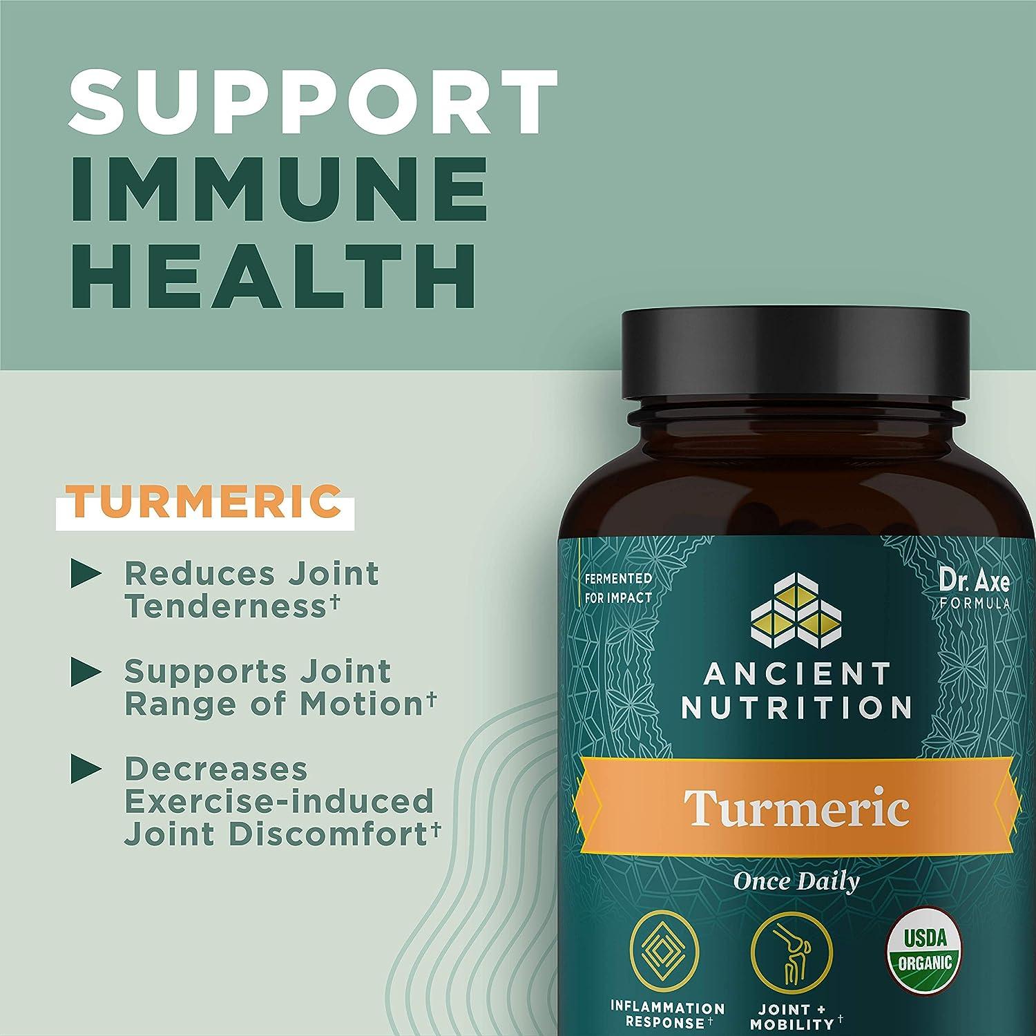 Turmeric Capsules for Joint Support & Inflammation | 30ct Gluten-Free ...