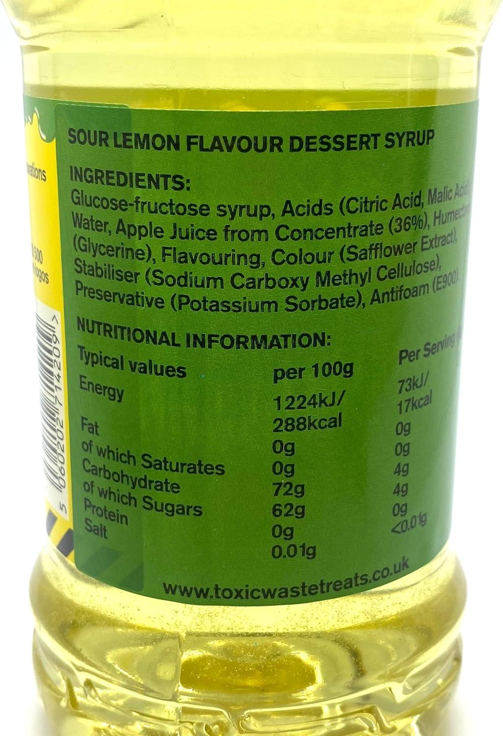 Toxic Waste Sour Apple & Sour Lemon Flavoured Dessert Syrup 2 Pack 325g ...