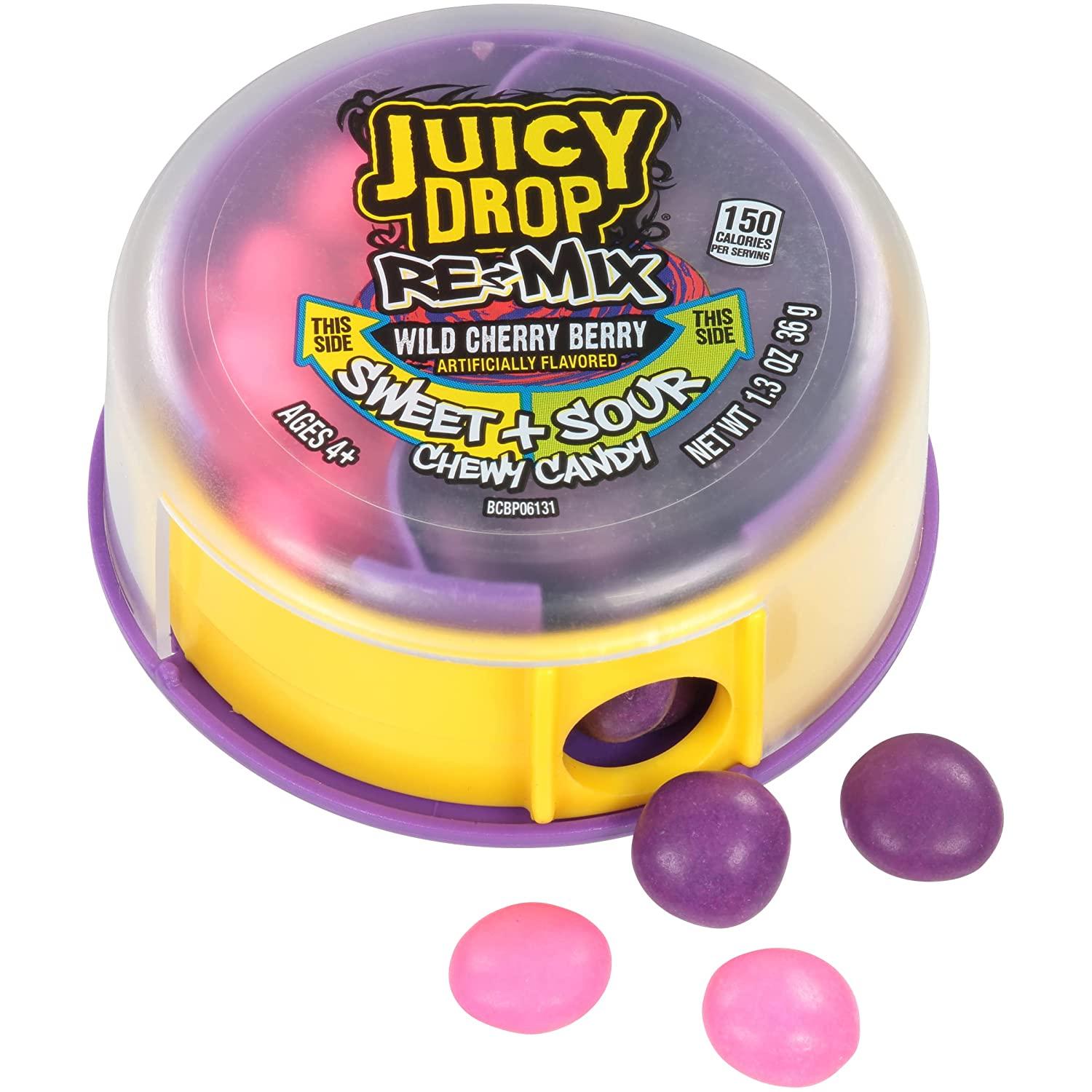Juicy Drop Re-Mix Sweet & Sour Chewy Candy Variety Pack - Assorted ...