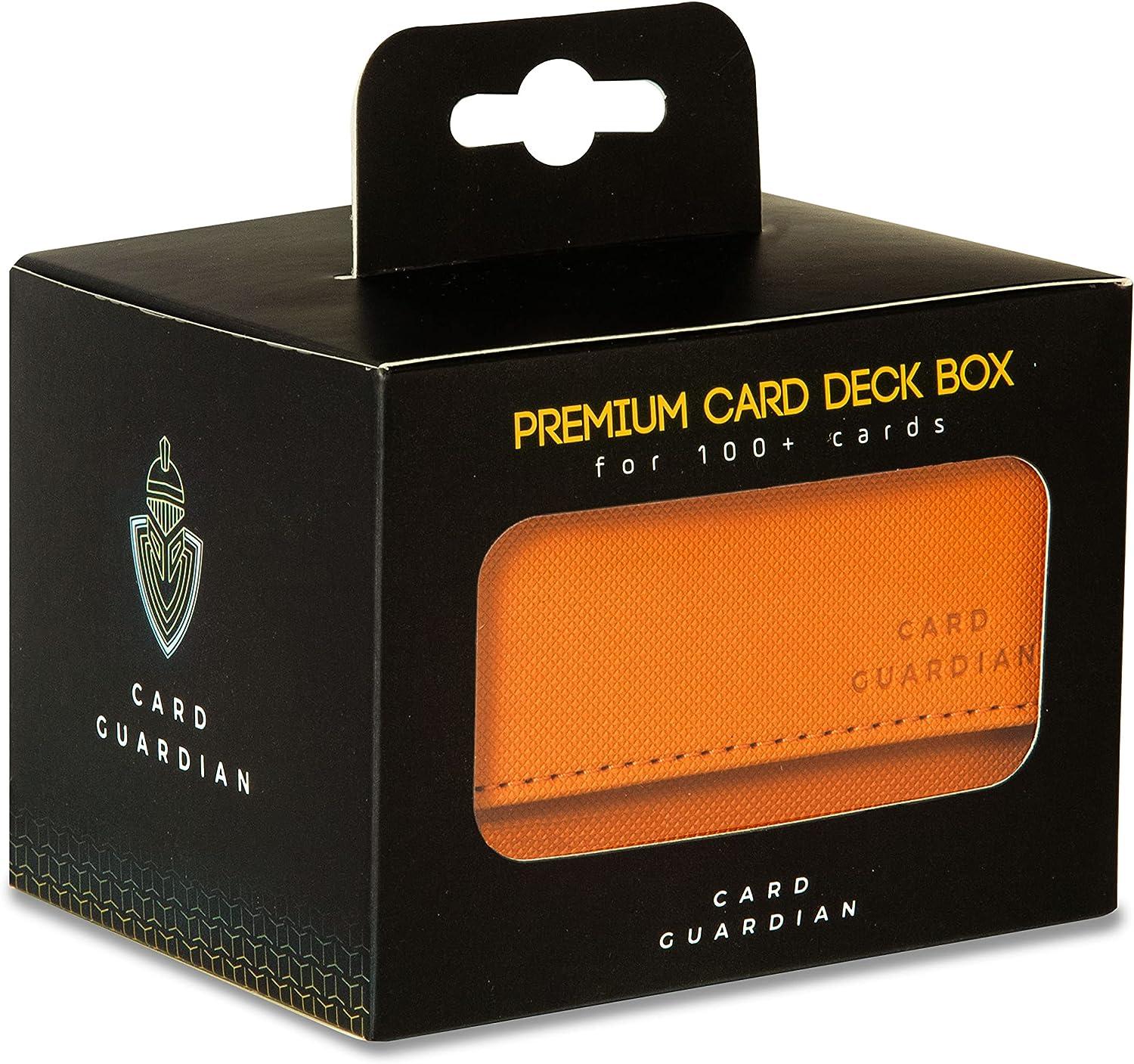Card Guardian Premium Deck Box - Orange (100+ Cards) | TCG Trading Card ...