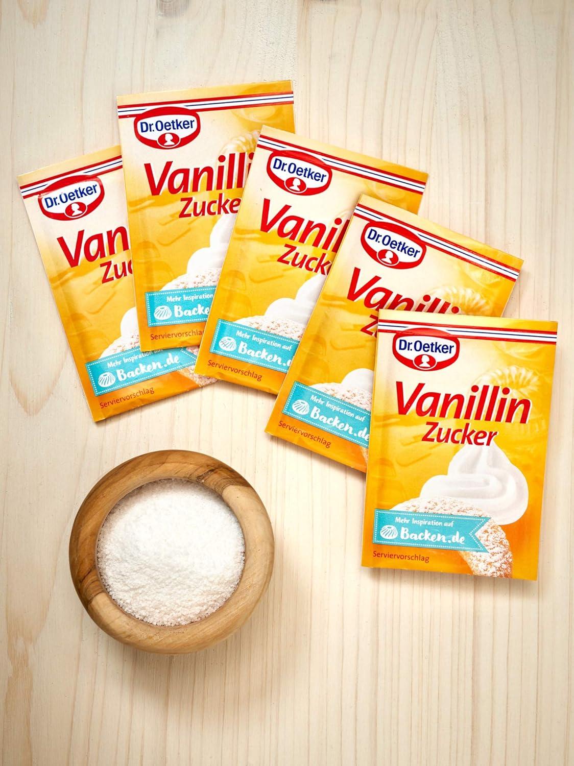 Buy Dr.Oetker Vanillinzucker - 5x8g Vegan Vanillin Sugar for Baking Desserts & Shakes ...