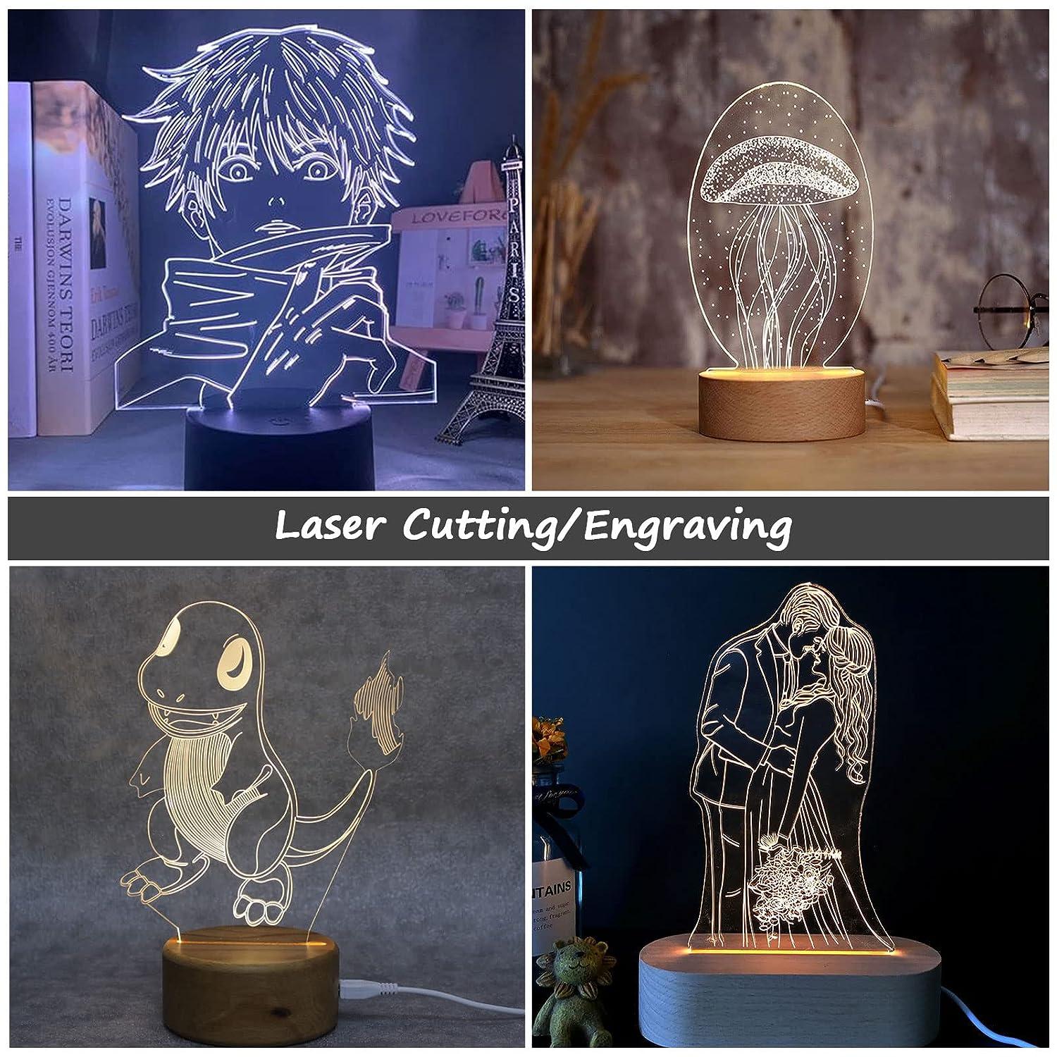 12PCS 2mm Clear Acrylic Blanks for LED DIY Display Projects - Square ...