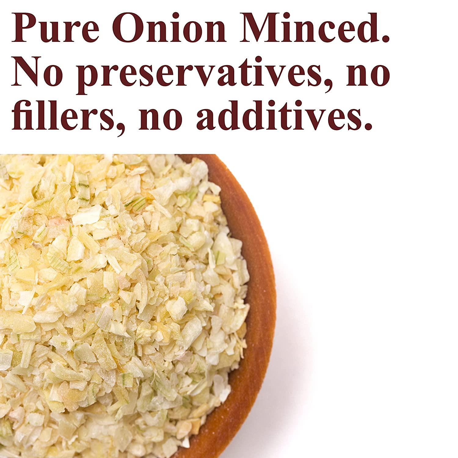 The Spice Way Minced Onion - 8 oz | Bulk Dehydrated Onion Flakes ...