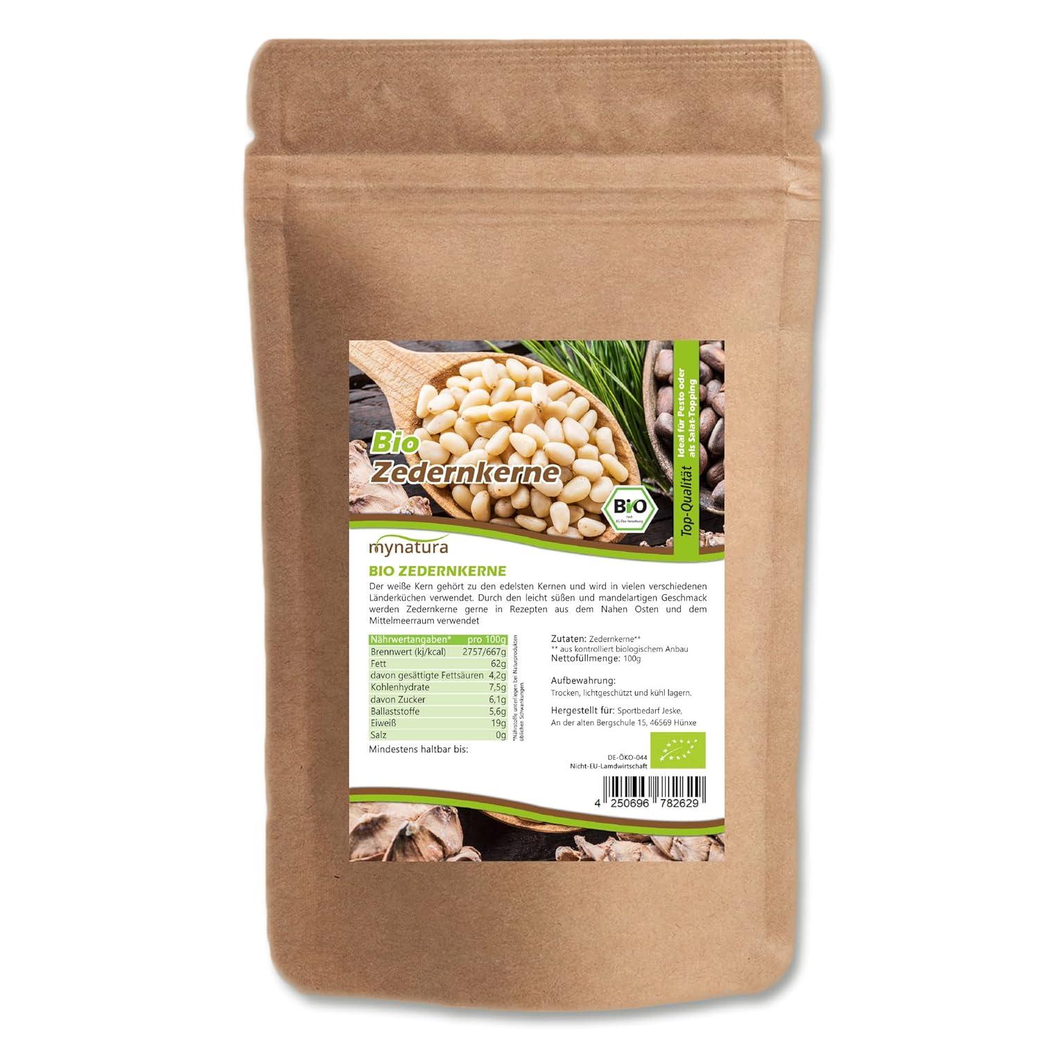 Buy Mynatura Organic Cedar Nuts (Pine Nuts) - Whole Kernels | Siberian ...