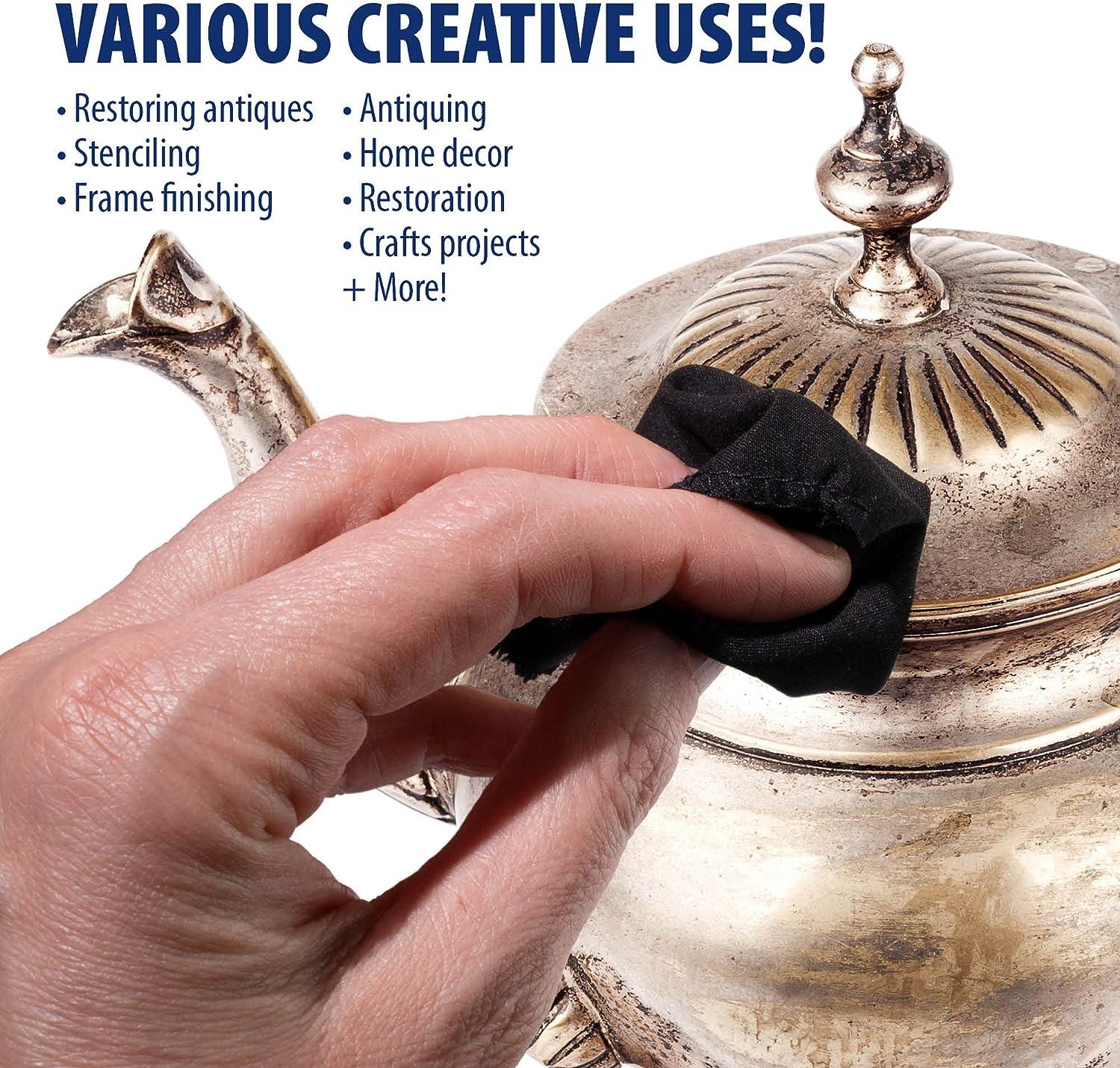 AMACO Rub n Buff Silver Leaf 15ml Tubes - Gilding Wax Set for Furniture ...