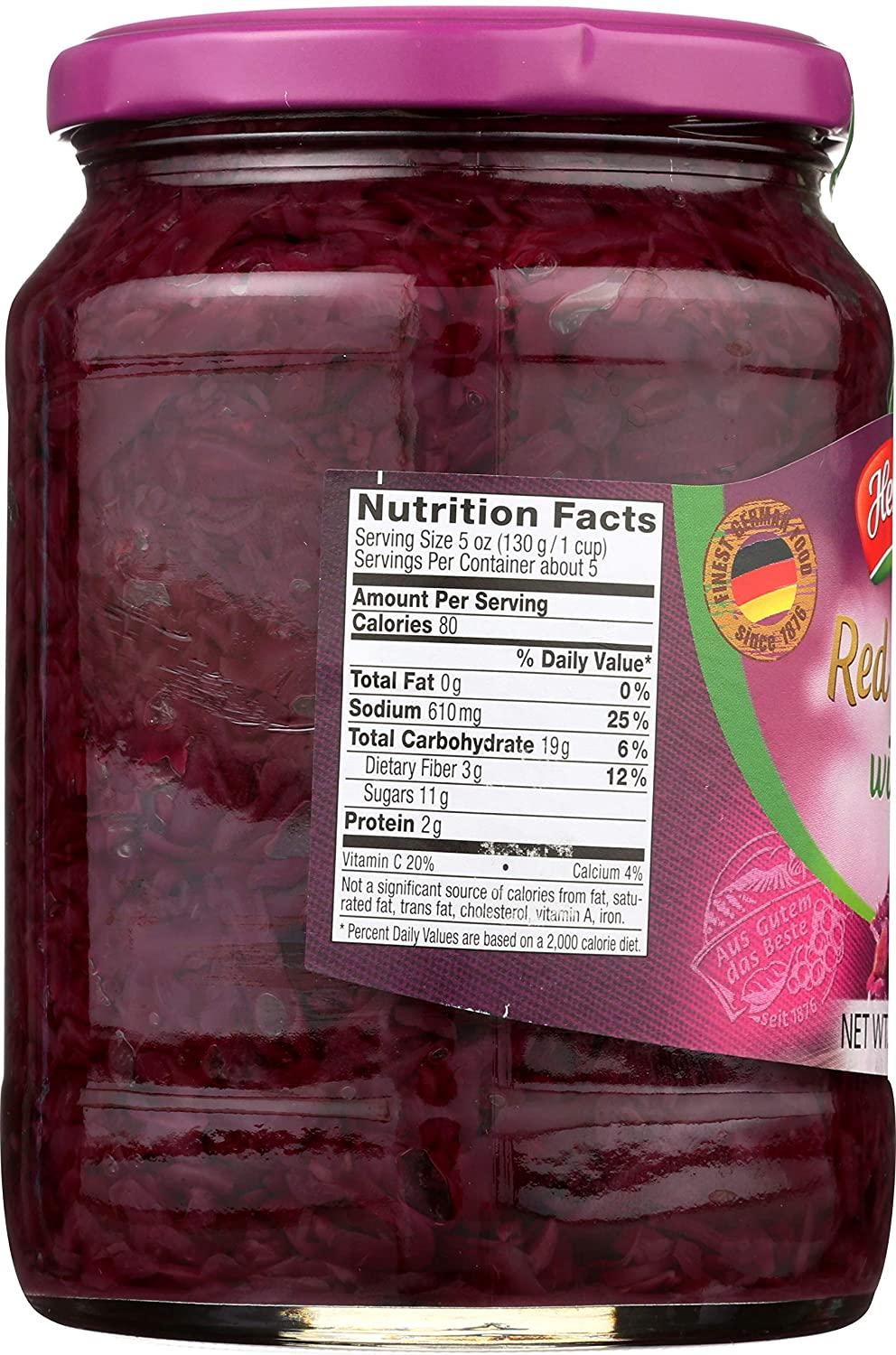 Hengstenberg Red Apple Cabbage 24 oz - Delicious German Quality Pickled ...
