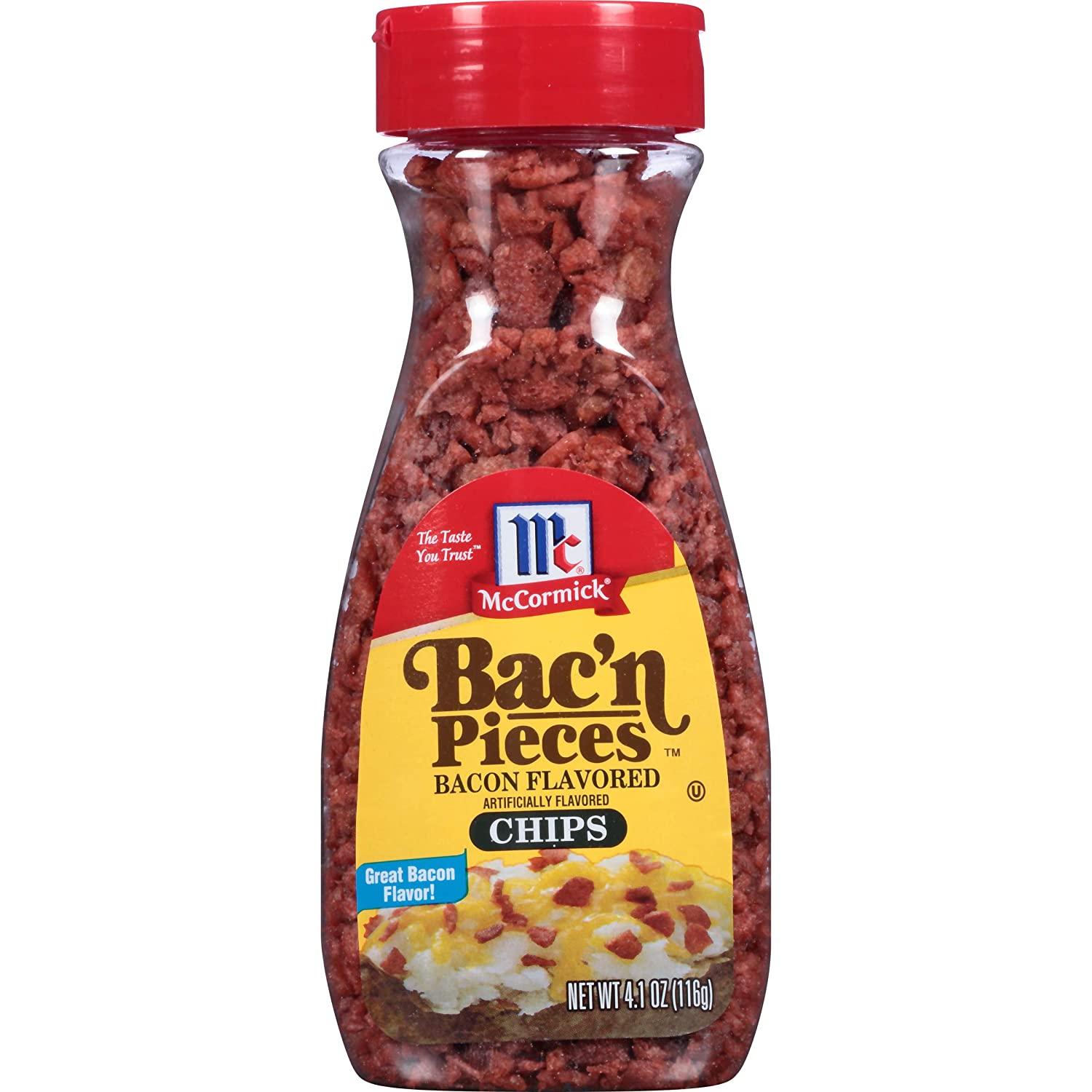 McCormick Bac'n Pieces Bacon Chips 4.1oz Container - Pack of 3 | Buy ...