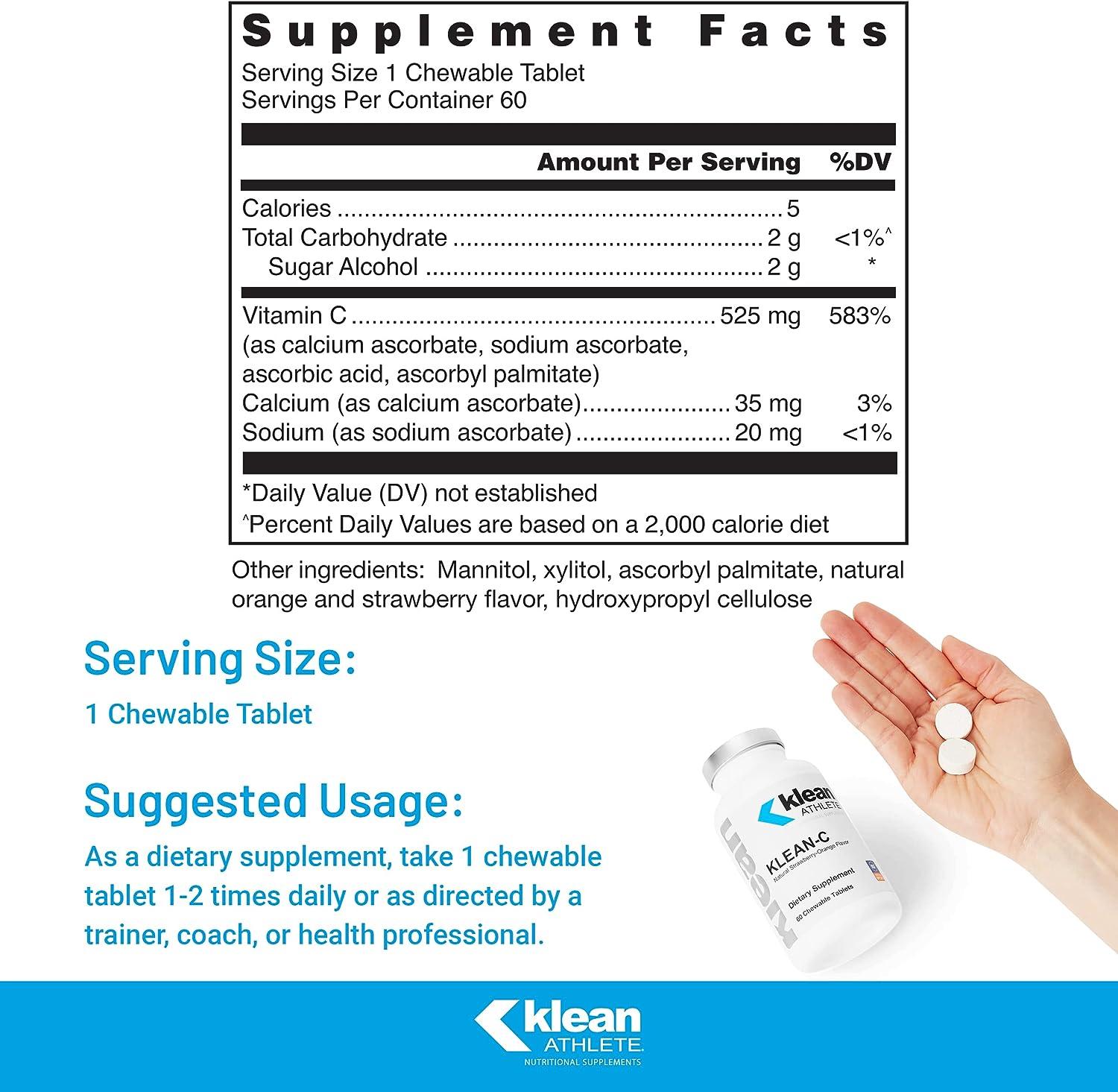 Klean ATHLETE Klean-C | Immune & Connective Tissue Support for Athletes ...