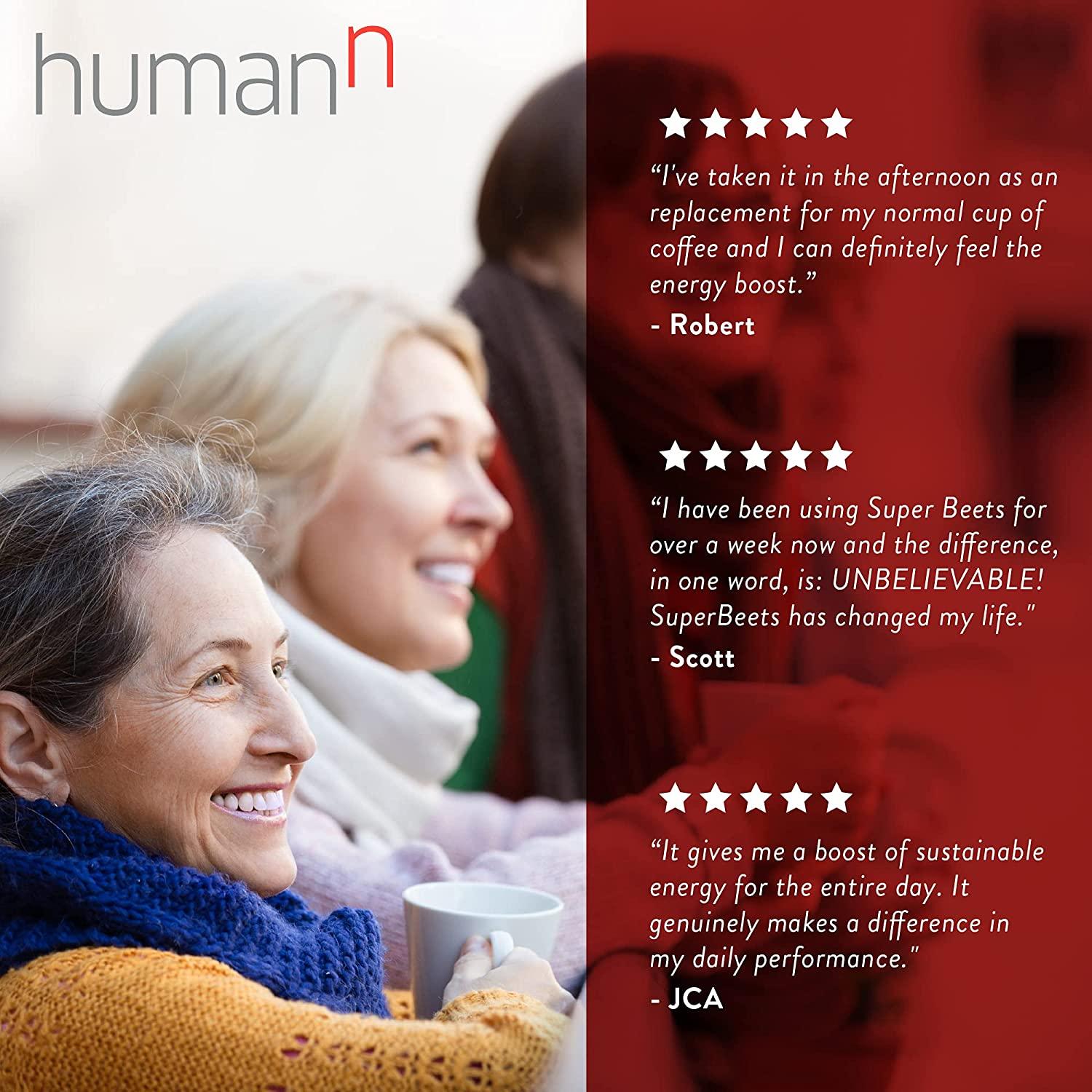 HumanN SuperBeets Energy Plus with Grape Seed Extract - Boost Energy ...