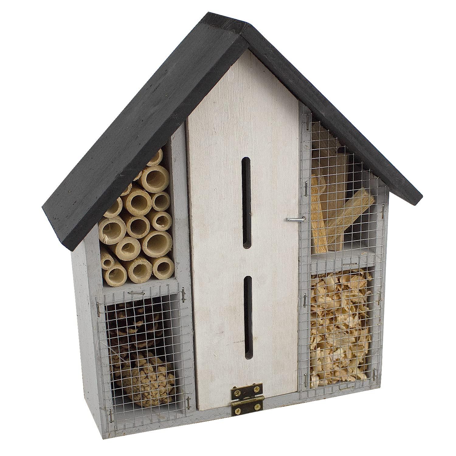 Insect Bug Bee Hotel Hanging Wooden House Ladybird Nest Wood Shelter ...