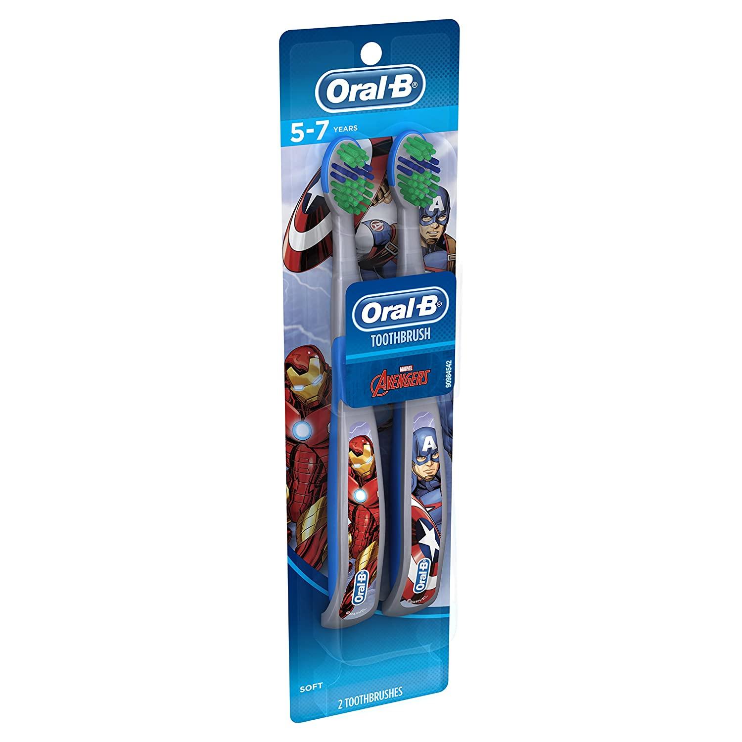 Oral-B Pro-Health Stages Avengers Assemble Toothbrushes (Soft) 5-7 ...