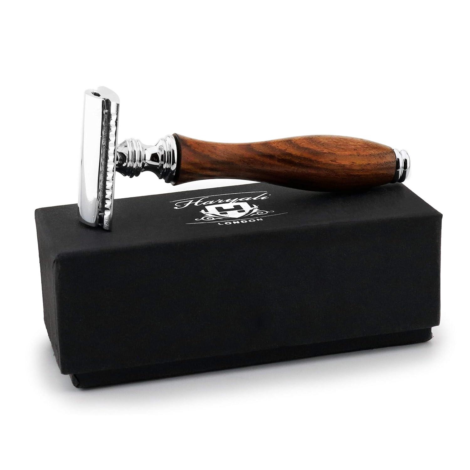 Haryali Double Edge Safety Razor - Sustainable Wooden Razor with ...