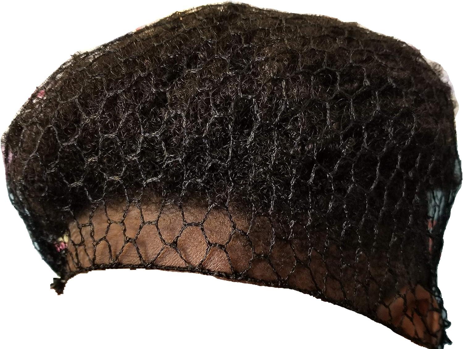 5 PCS Black Fishnet Hair Net for Chefs and Cooks - Slouchy Cover Cap ...