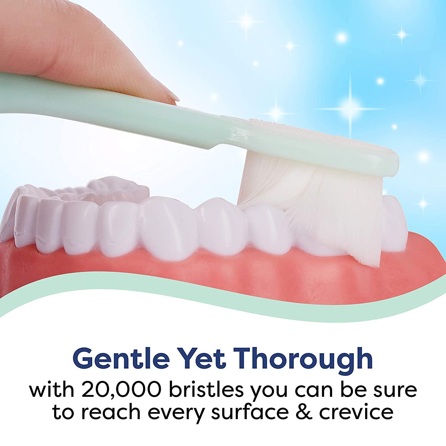 Extra Soft Nano Toothbrush for Sensitive Gums - 4 Pack Kids Manual ...