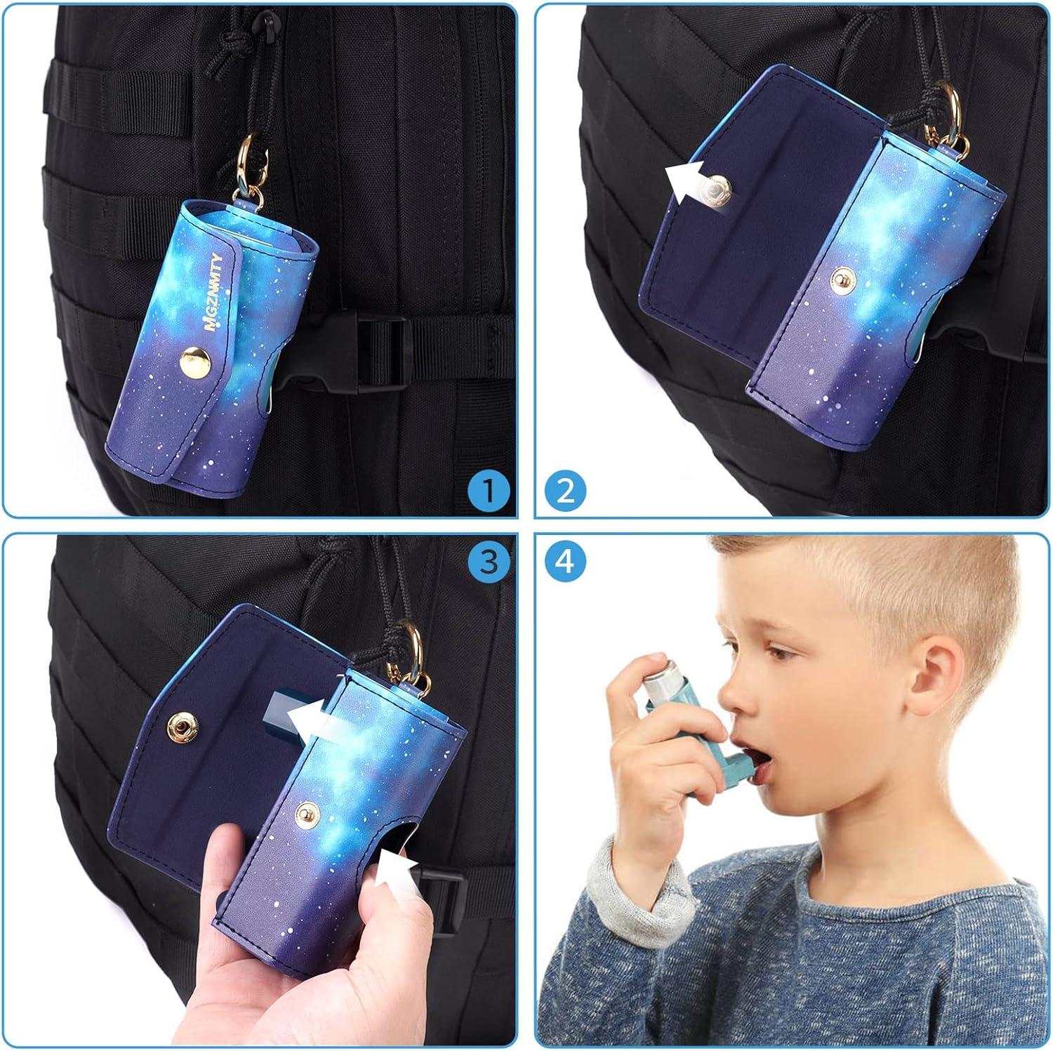 MGZNMTY Asthma Inhaler Holder Case - Travel Friendly Storage Bag for ...