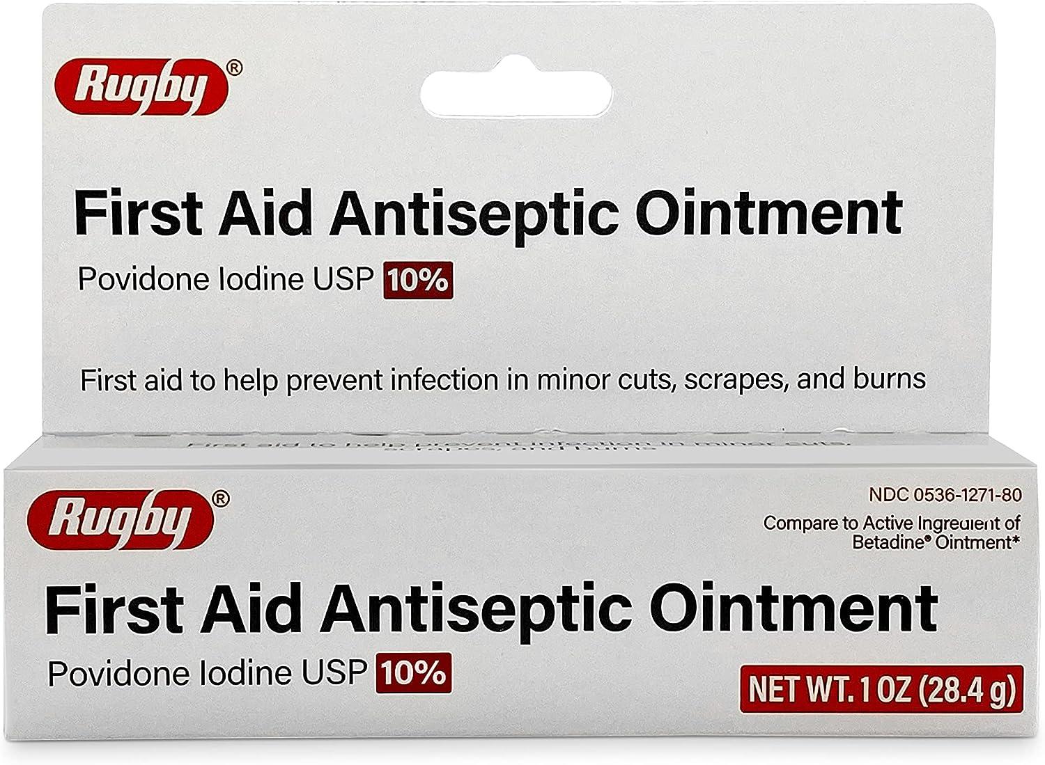 Povidine First Aid Ointment 1oz - 10% Povidone Iodine for Cuts, Scrapes ...