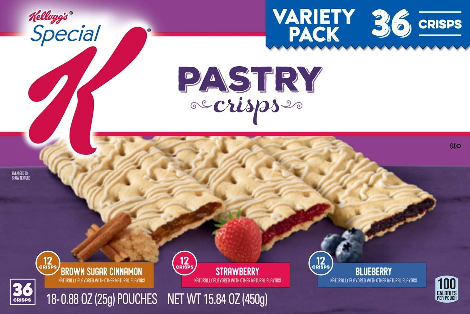 Kelloggs Special K Pastry Crisps Variety Pack - 36 Crisps - 15.84 oz ...