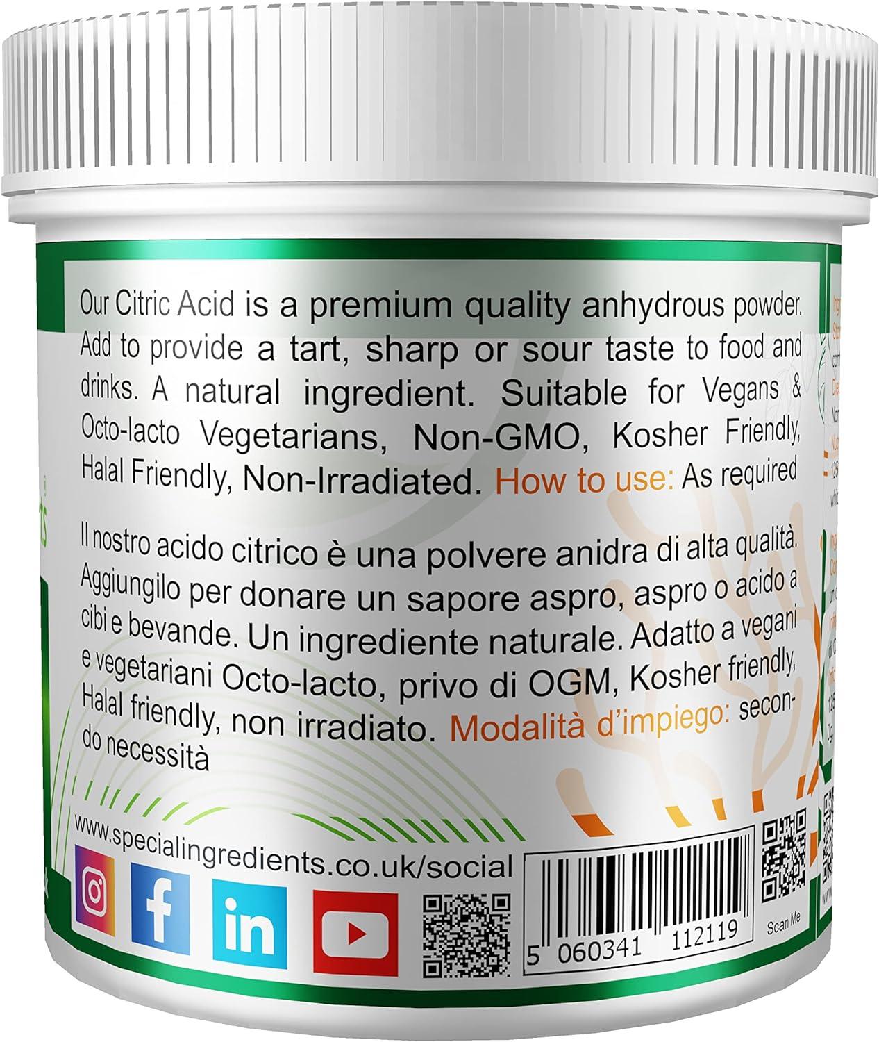 Special Ingredients Citric Acid Powder 500g - Premium Quality | Buy Now ...
